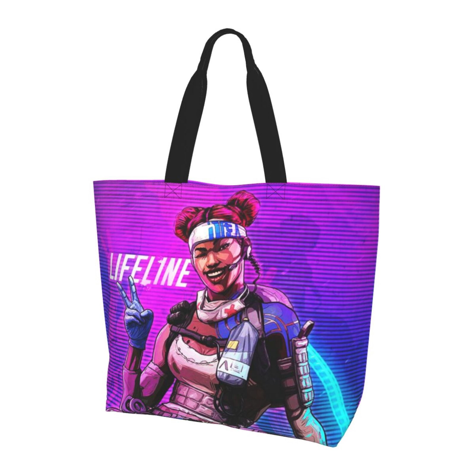 Apex Legends Lifeline Reusable Grocery Bags Shoulder Bag Large Capacity ...