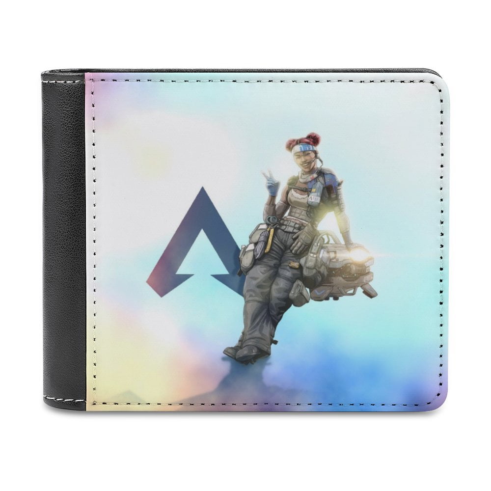 Apex Legends Lifeline Slim Bifold Wallet Purse Leather Wallets for Men Women Card Holder Wallets ...