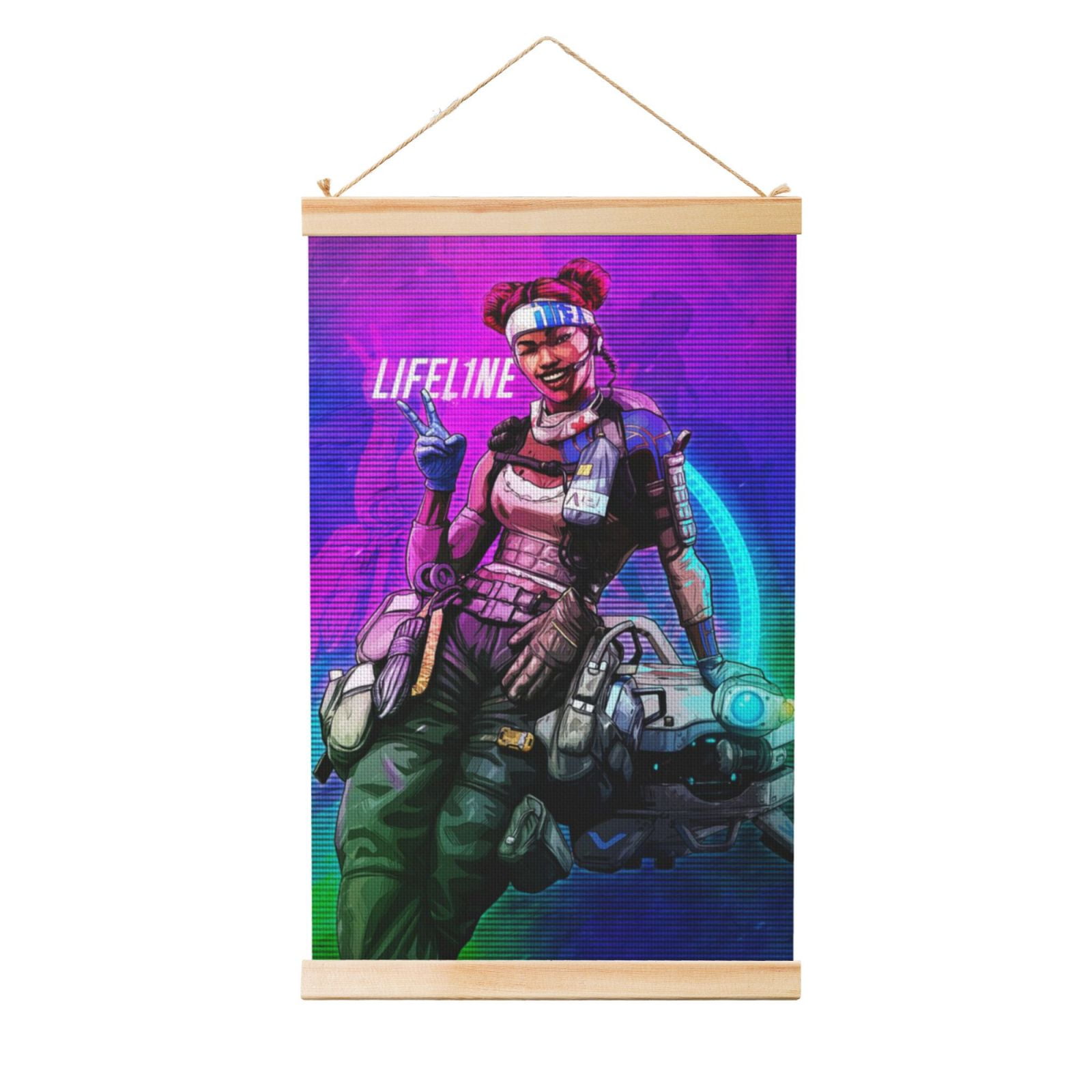 Apex Legends Lifeline Wooden Shaft Hanging Poster Home Decor Poster ...