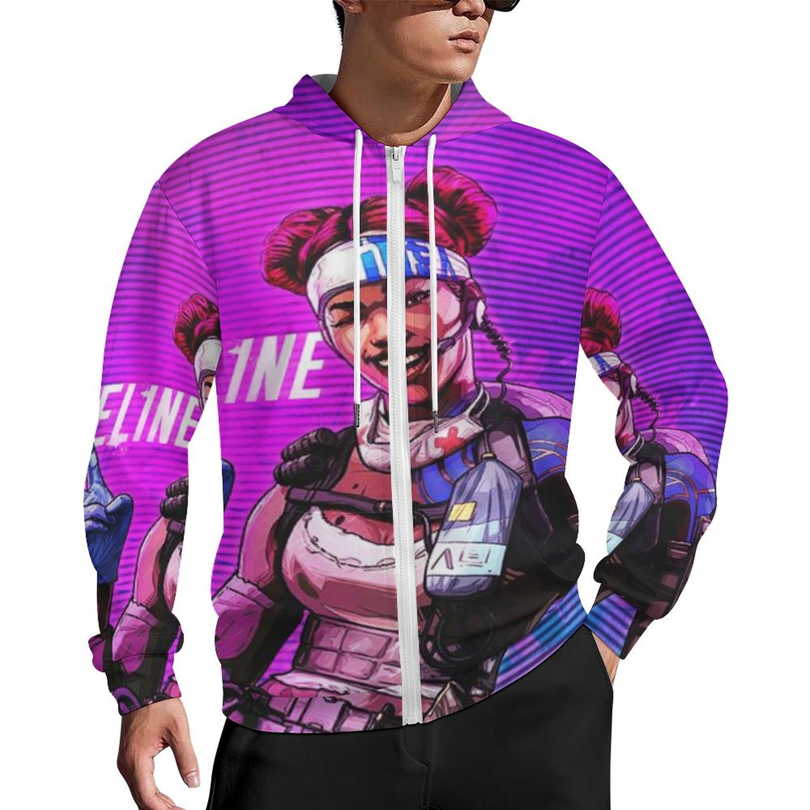 Apex Legends Lifeline Zip Up Hoodies Unisex Realistic 3D Print ...