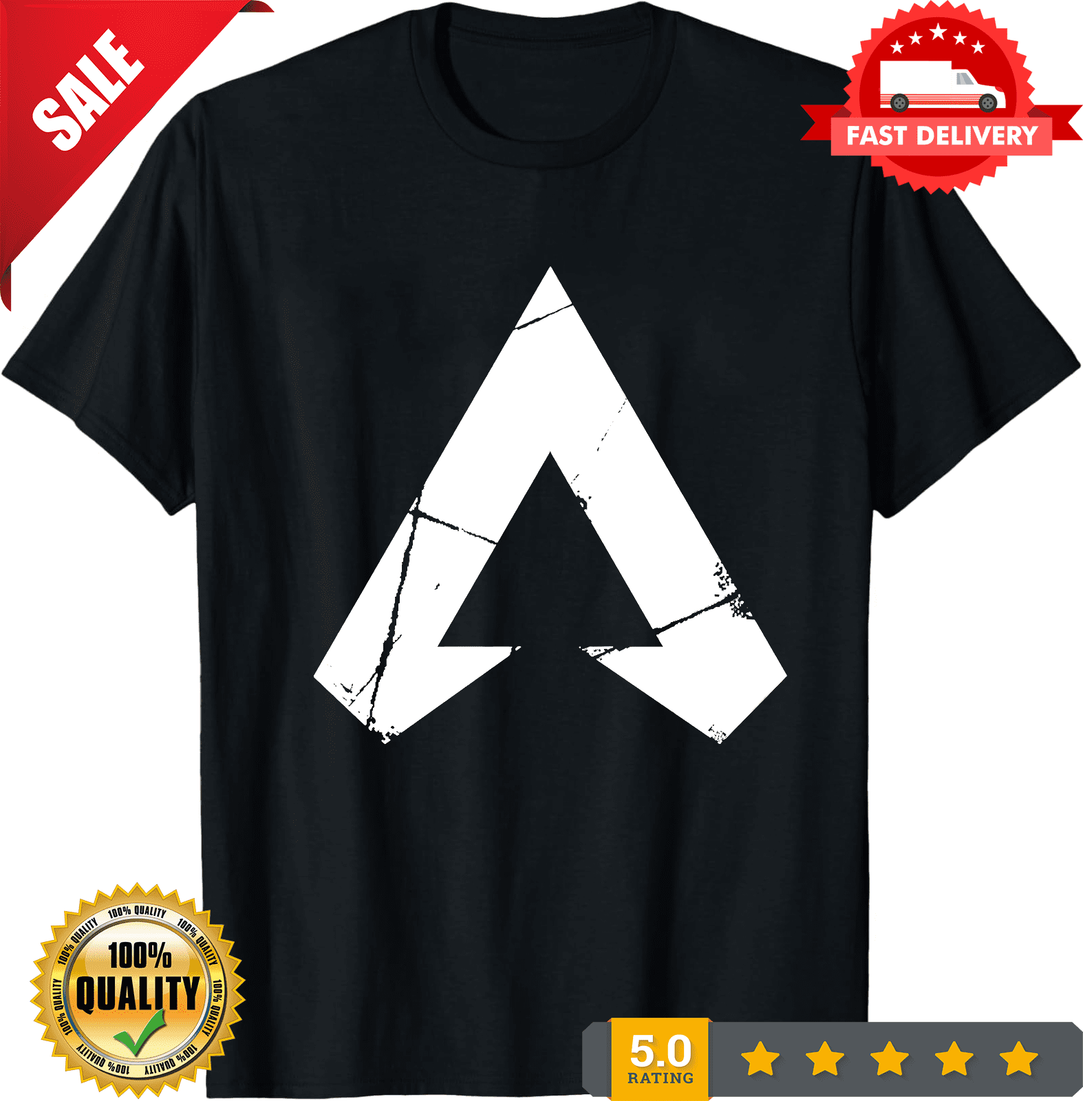 Apex Legends Logo White Symbol S to 5XL Made in the USA T-Shirt ...