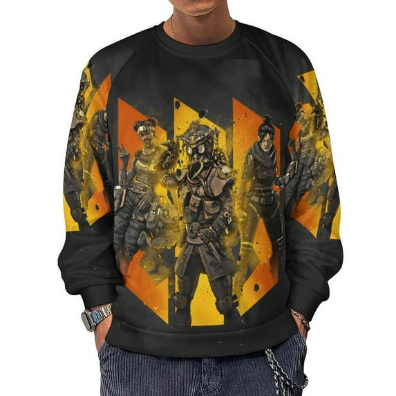 Apex Legends Mens Crew Neck Sweatshirt 3D Printing Fall Clothes Long ...