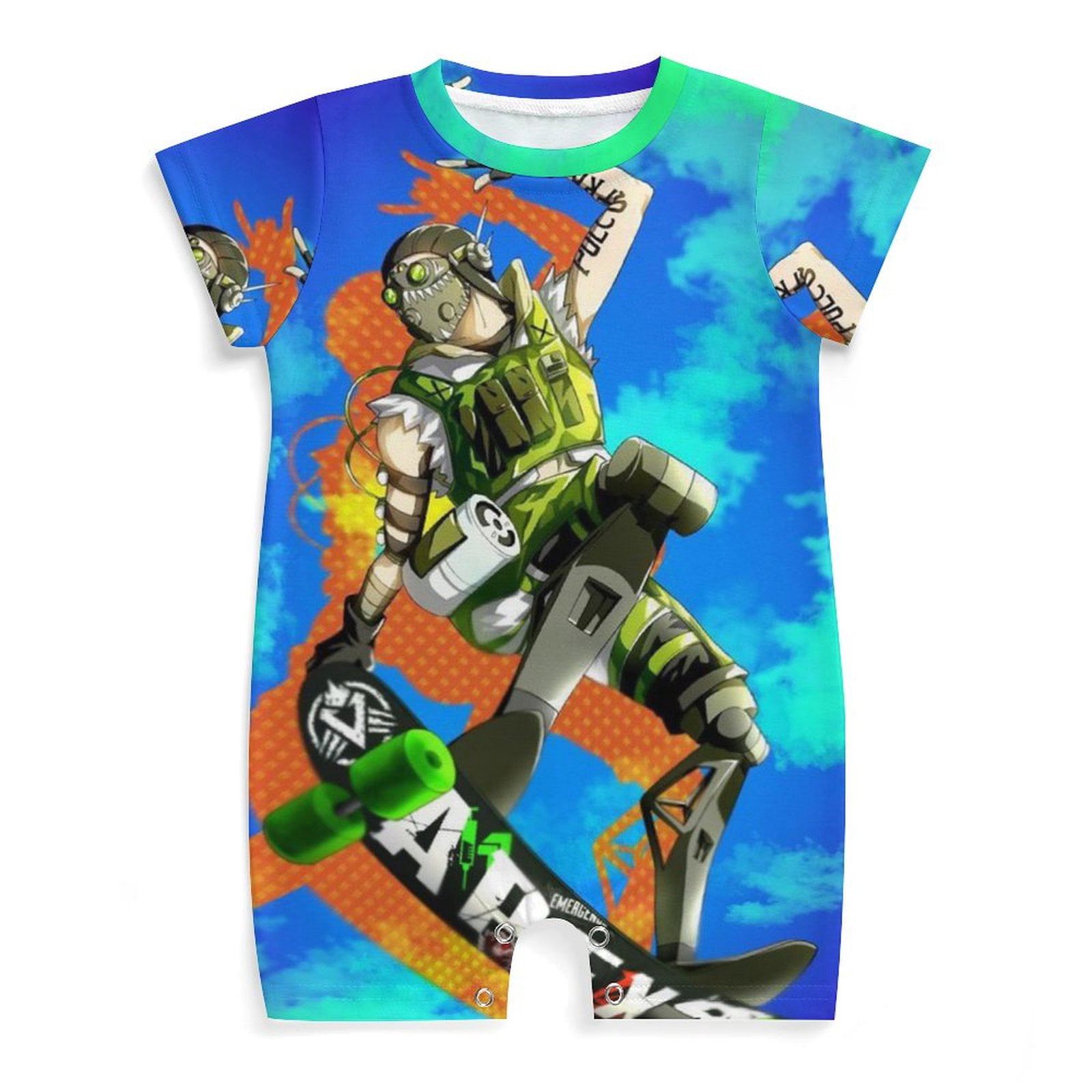 Apex Legends Octane Baby Romper Short Sleeve Bodysuits Soft Rompers ...