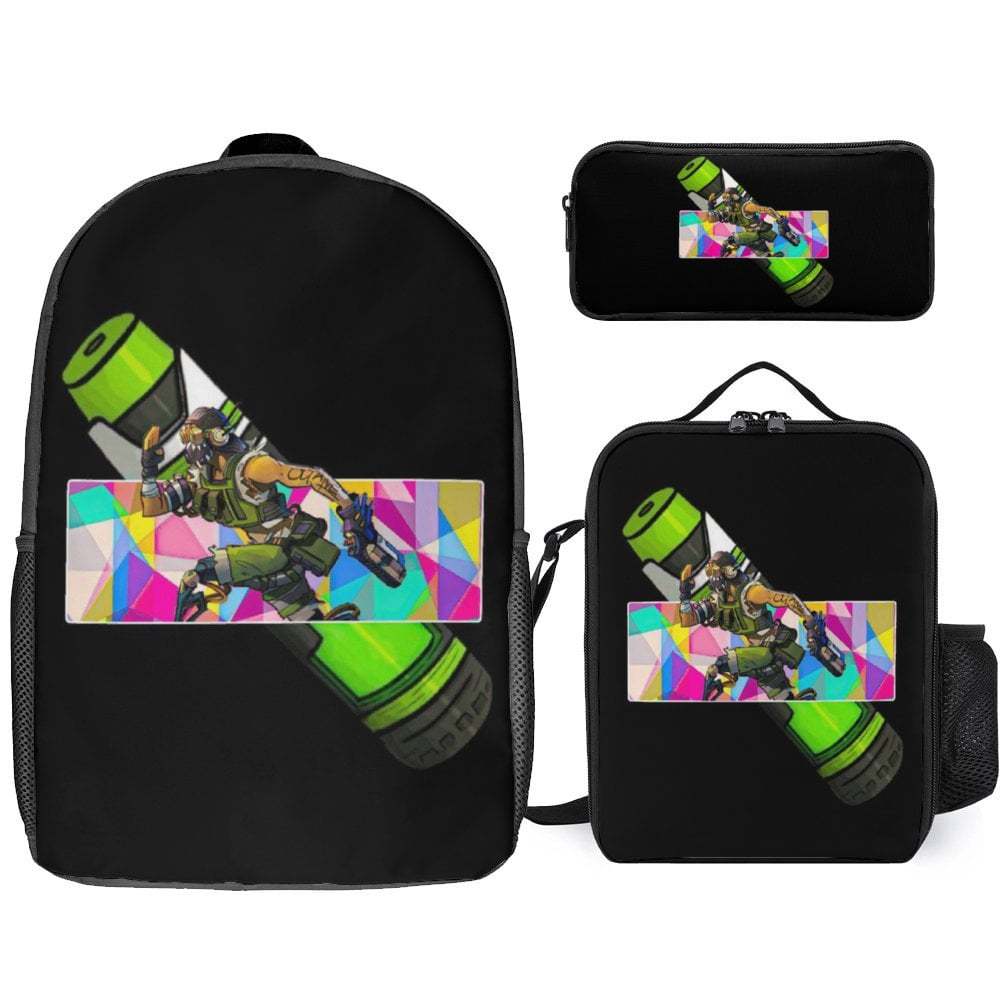 Apex Legends Octane Backpack 3 Piece Set Travel Daypack Combination ...