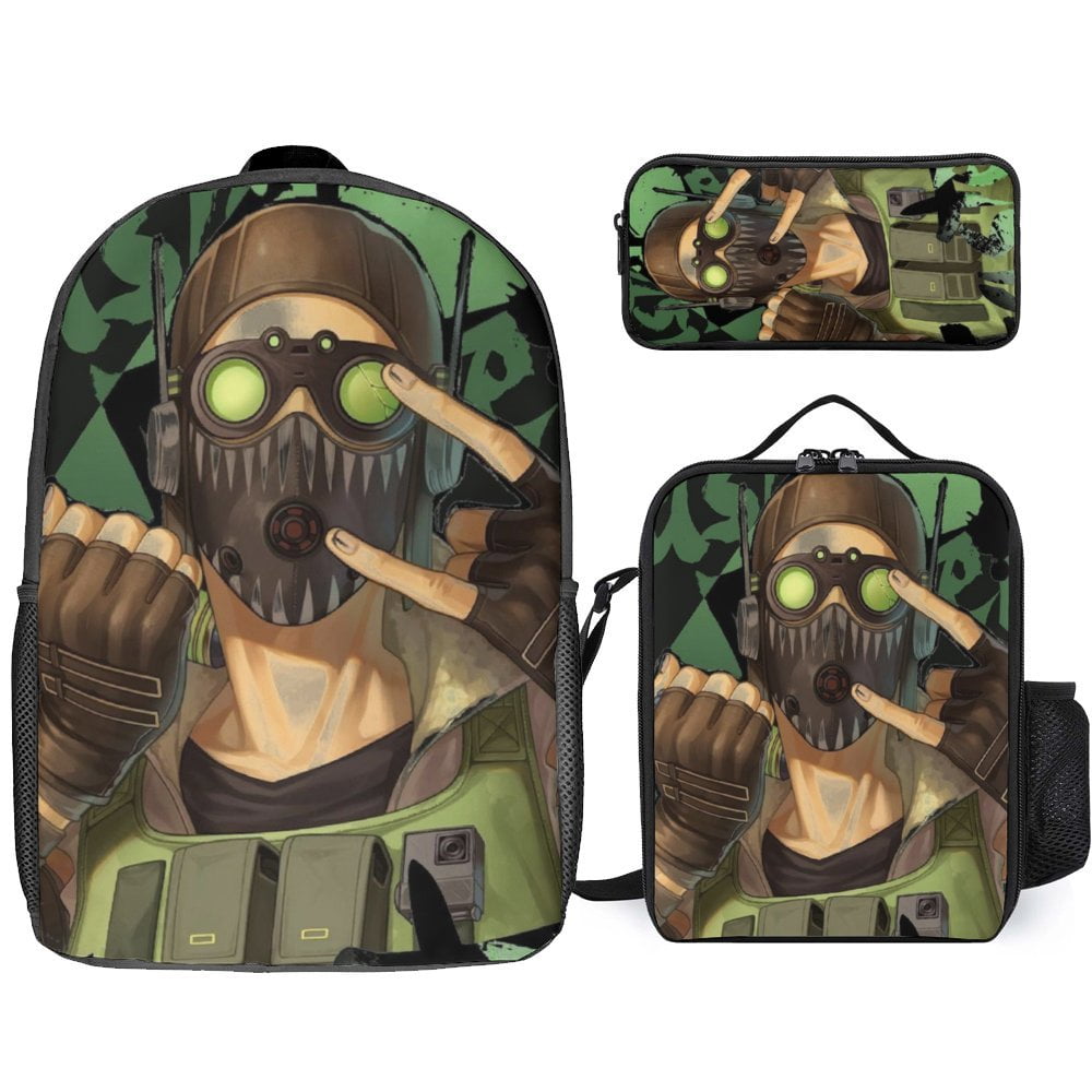 Apex Legends Octane Backpack 3 Piece Set Travel Daypack Combination ...