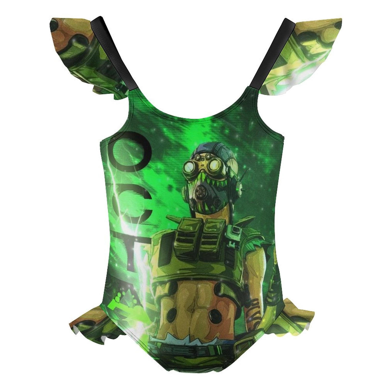 Apex Legends Octane Girls Swimsuit Ruffle One-piece Beachwear Kids Cute ...