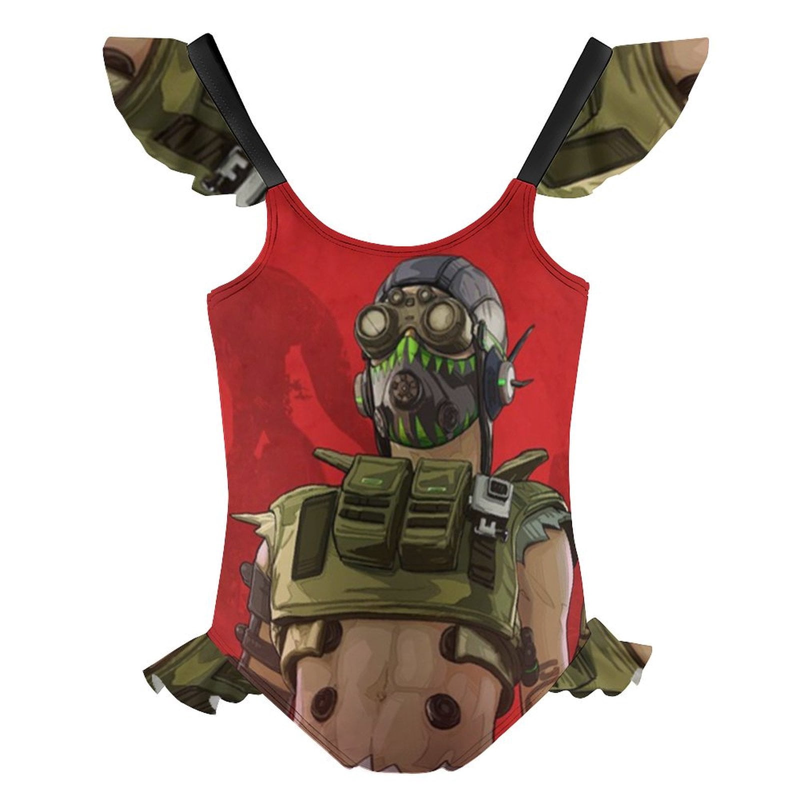 Apex Legends Octane Girls Swimsuit Ruffle One-piece Beachwear Kids Cute ...