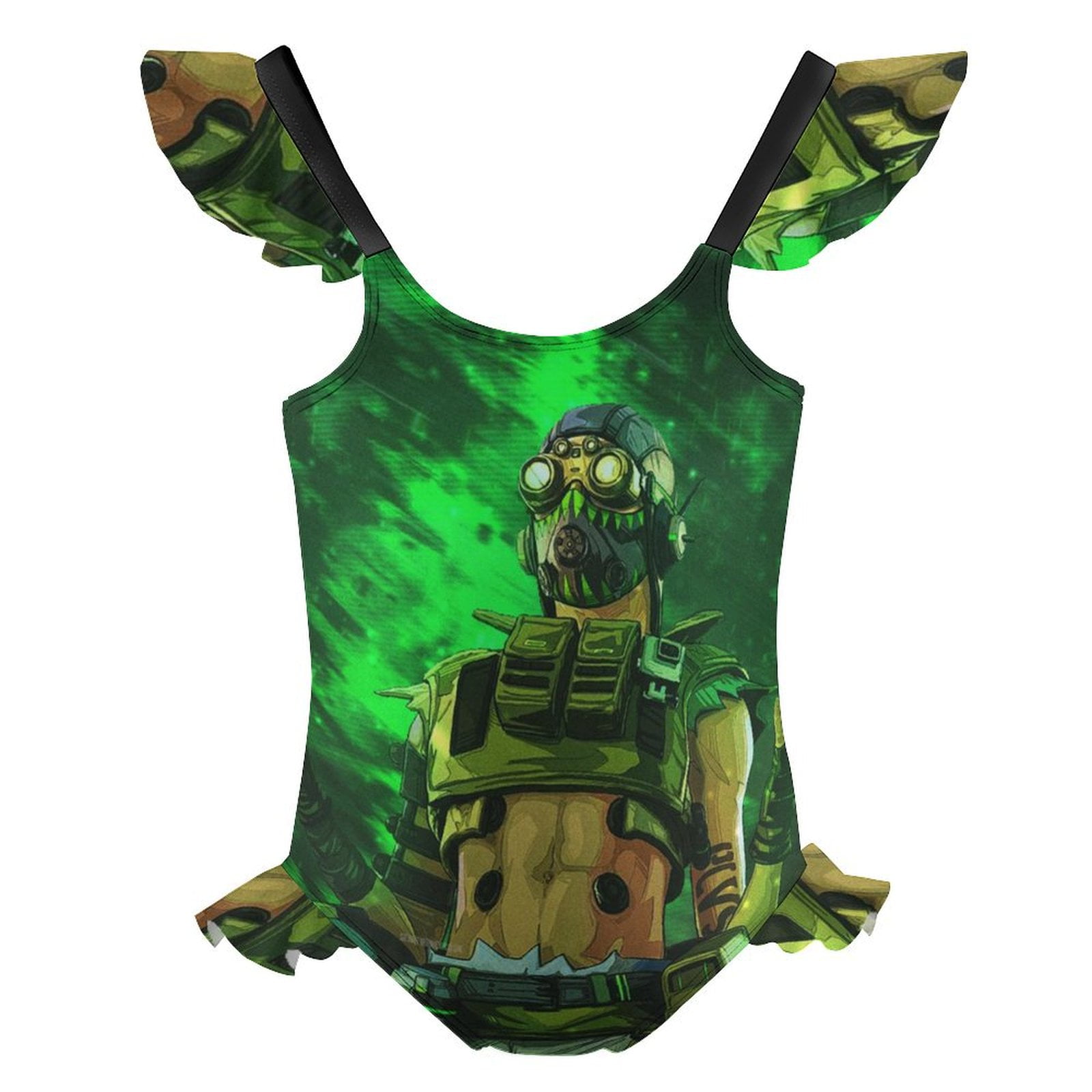 Apex Legends Octane Girls Swimsuit Ruffle One-piece Beachwear Kids Cute ...