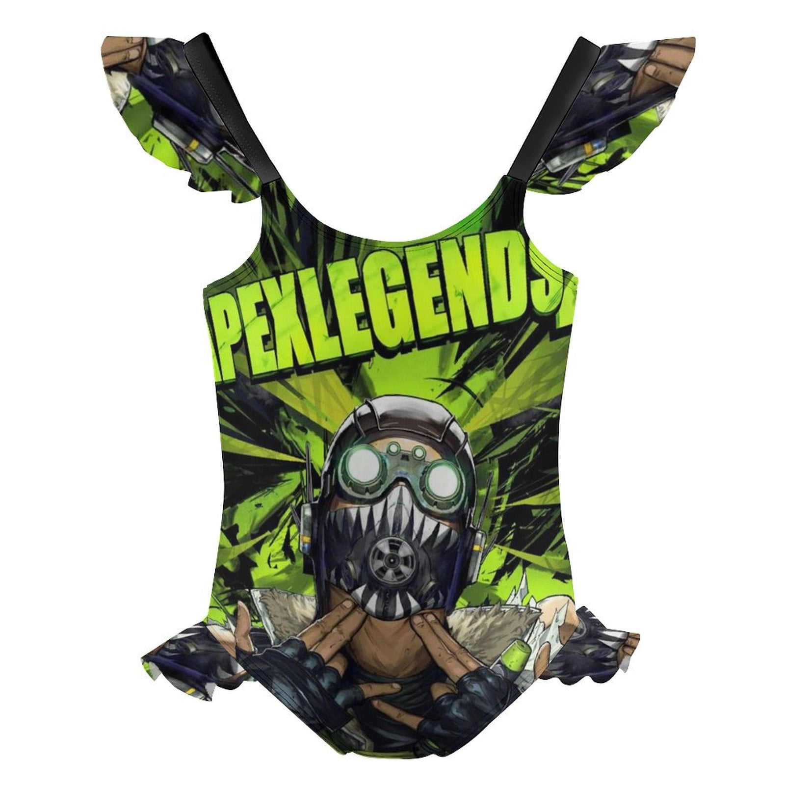 Apex Legends Octane Girls Swimsuit Ruffle One-piece Beachwear Kids Cute ...