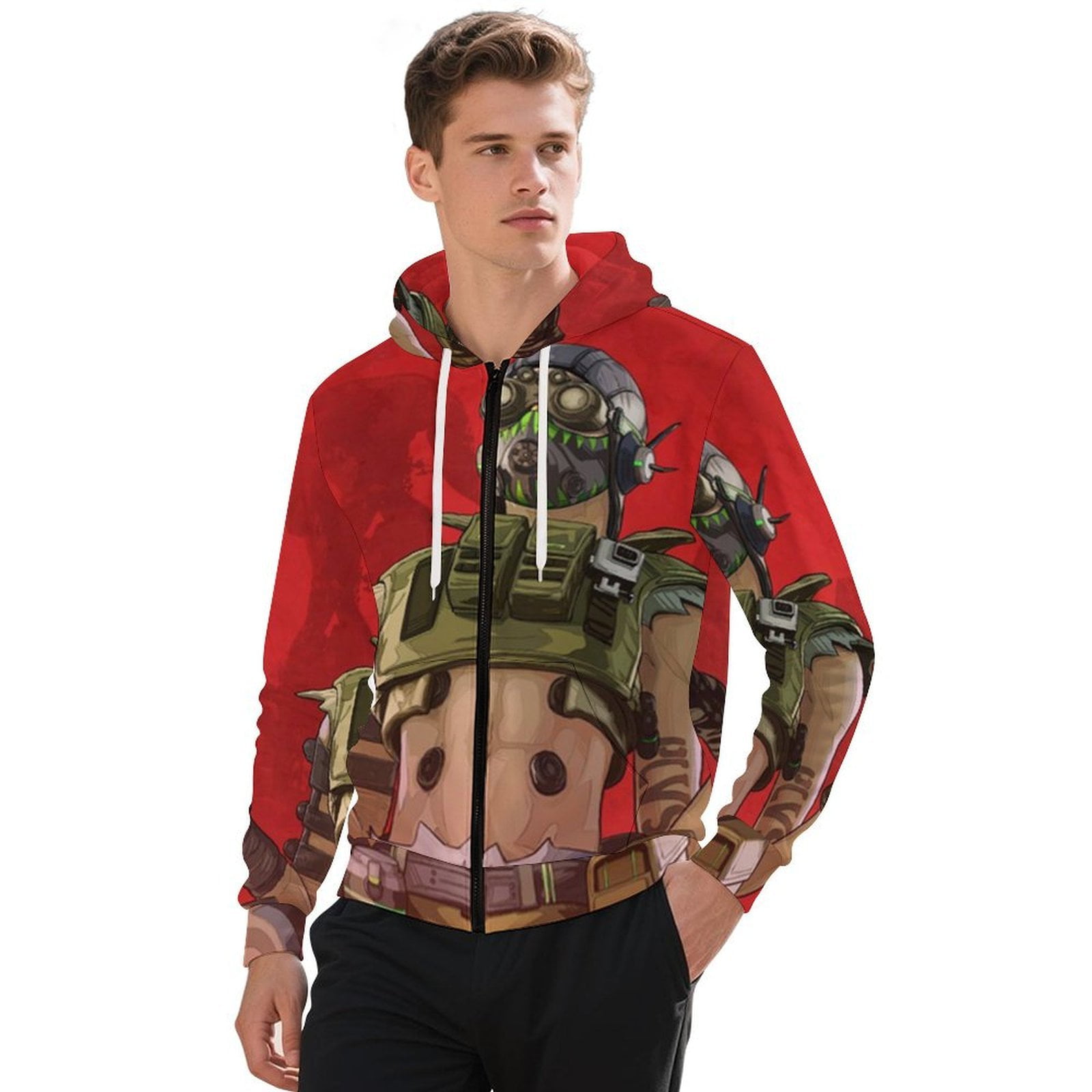 Apex Legends Octane Jacket Casual Oversized Hoodie Stylish Zipper ...