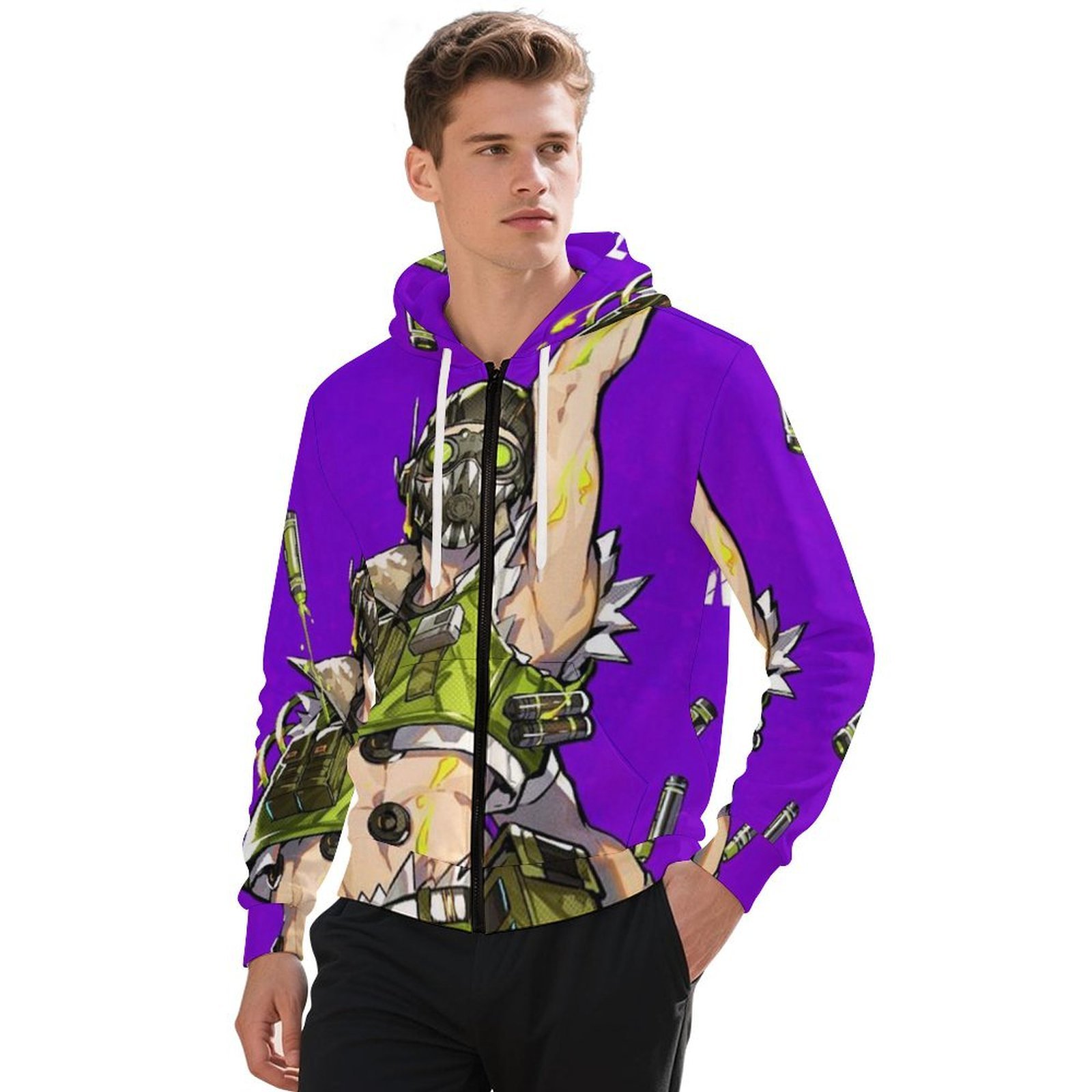 Apex Legends Octane Jacket Casual Oversized Hoodie Stylish Zipper ...