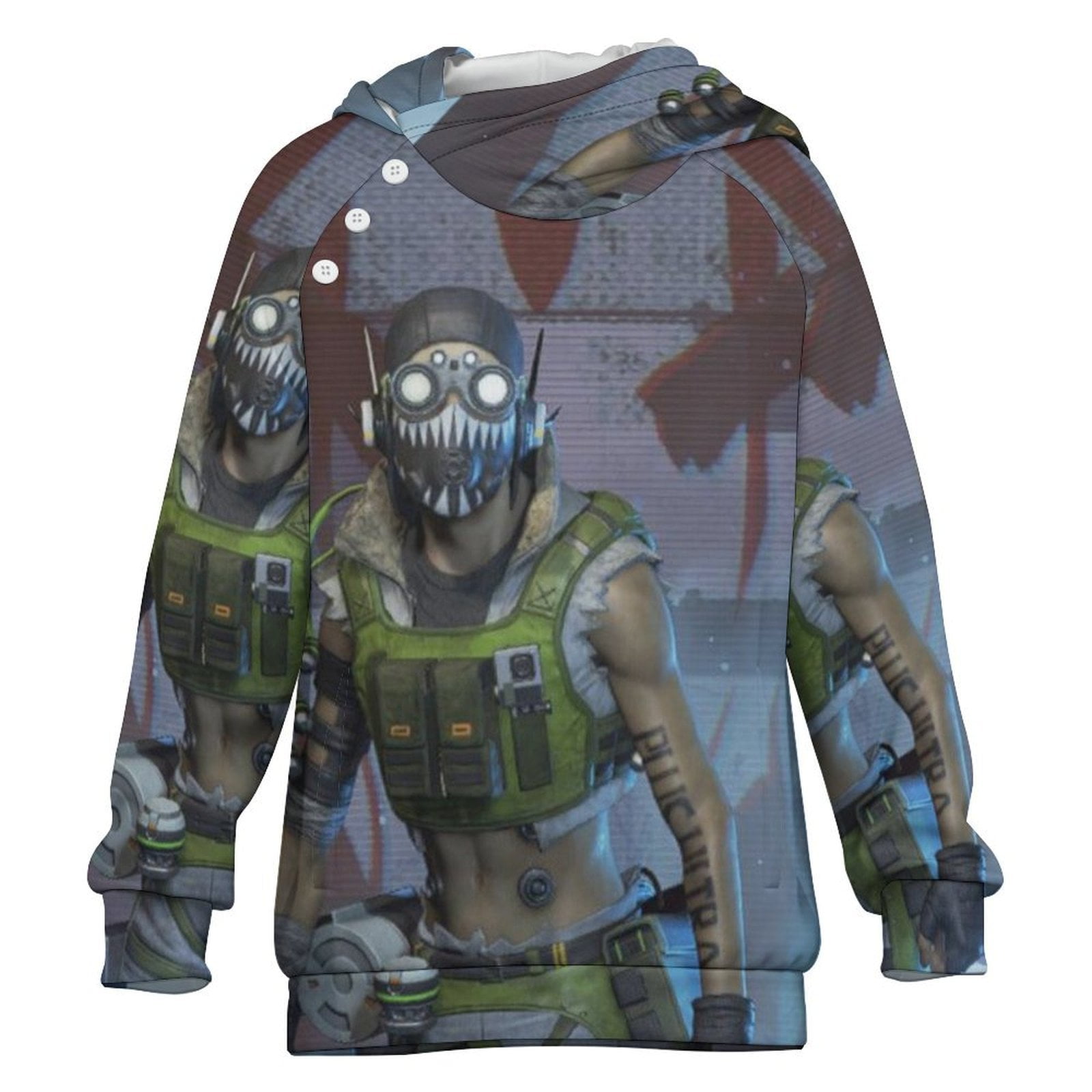 Apex Legends Octane Kids Hoodie Raglan Sleeve Hooded Snap Sweatshirt ...