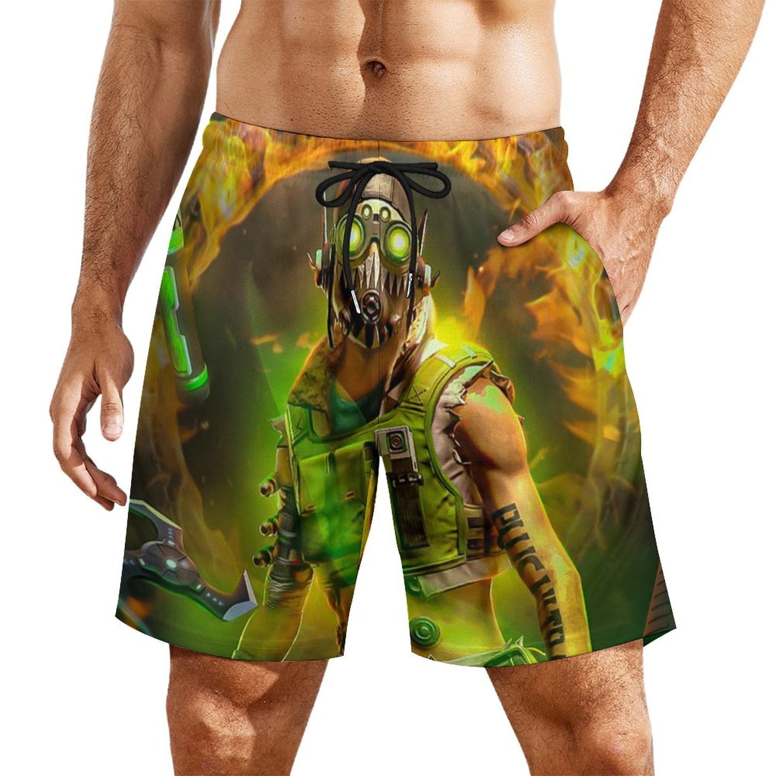 Apex Legends Octane Mens Swim Trunks with Compression Liner Board ...