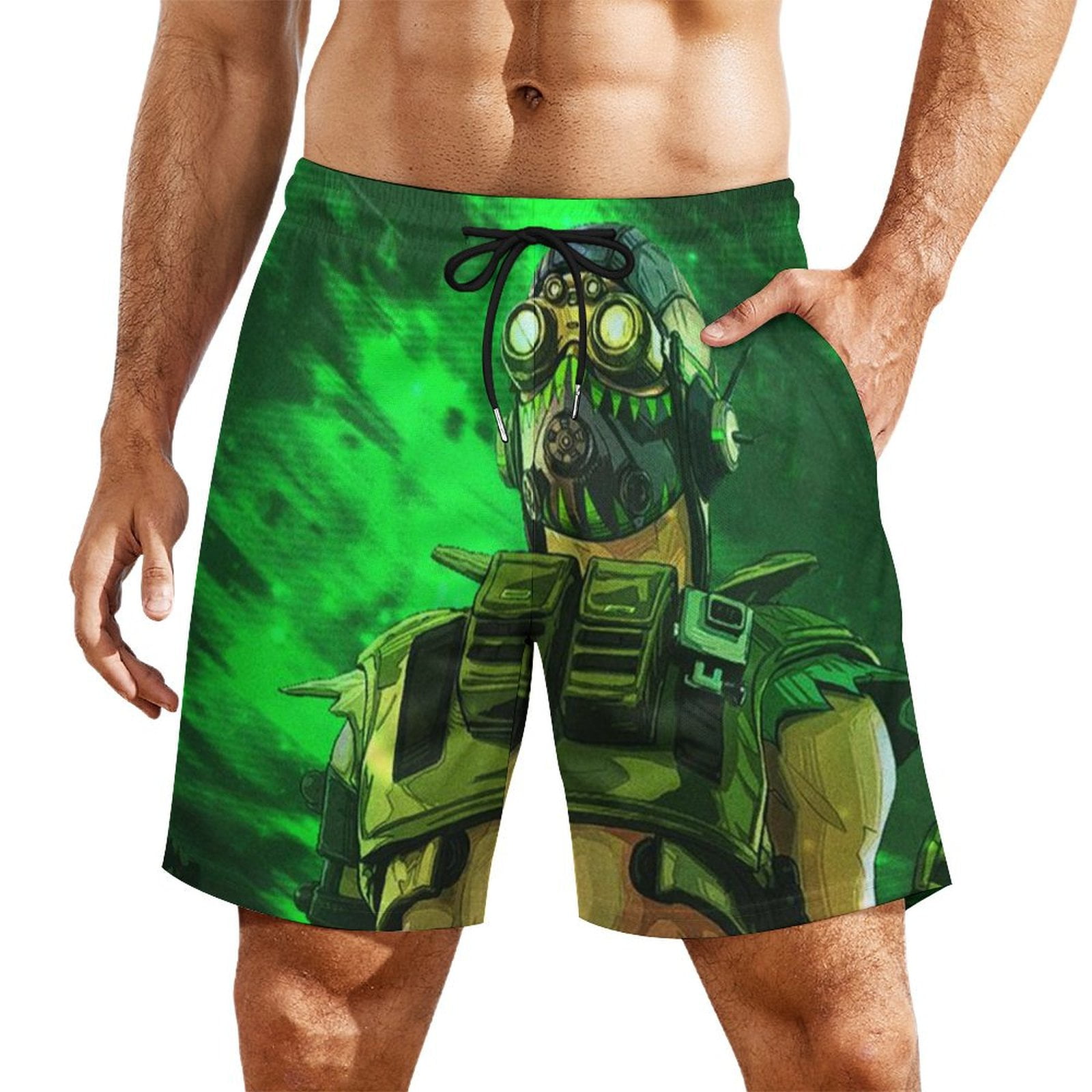 Apex Legends Octane Mens Swim Trunks with Compression Liner Board ...