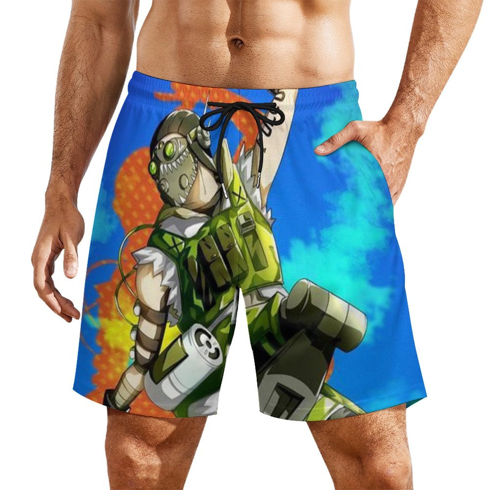 Apex Legends Octane Mens Swim Trunks with Compression Liner Board ...