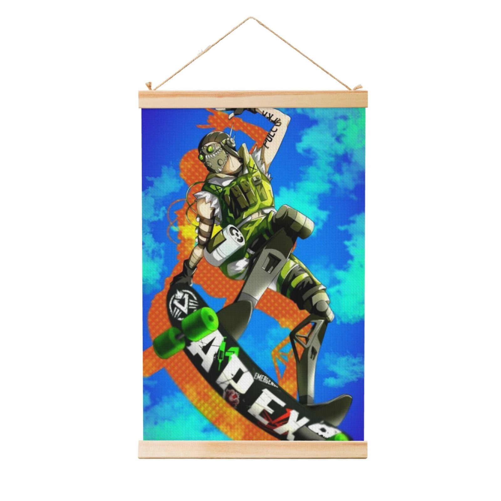 Apex Legends Octane Wooden Shaft Hanging Poster Home Decor Poster Wall ...