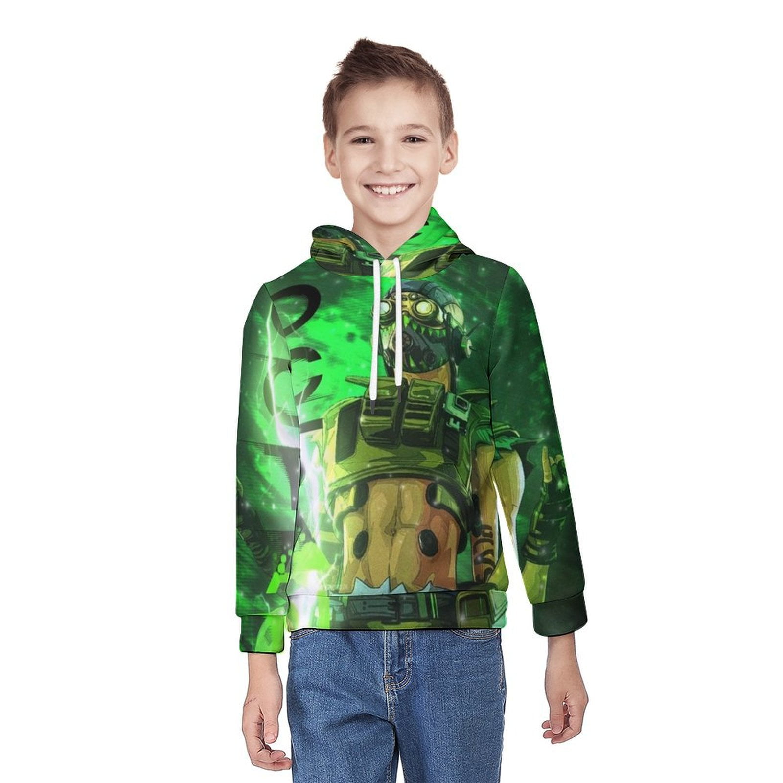 Apex Legends Octane Youth Hoodies Boys Girls 3D Printed Sweatshirt Fall ...