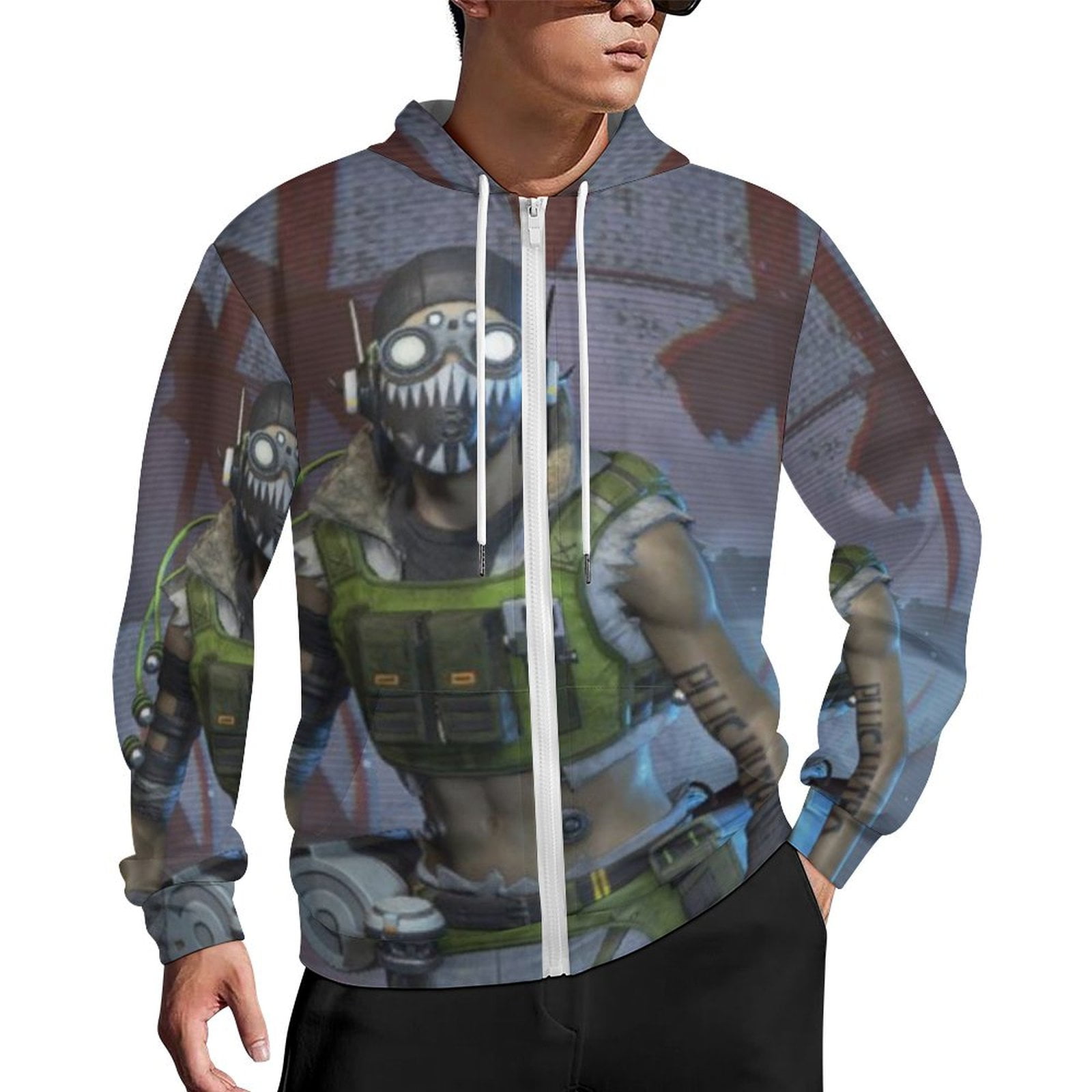 Apex Legends Octane Zip Up Hoodies Unisex Realistic 3D Print Sweatshirt ...