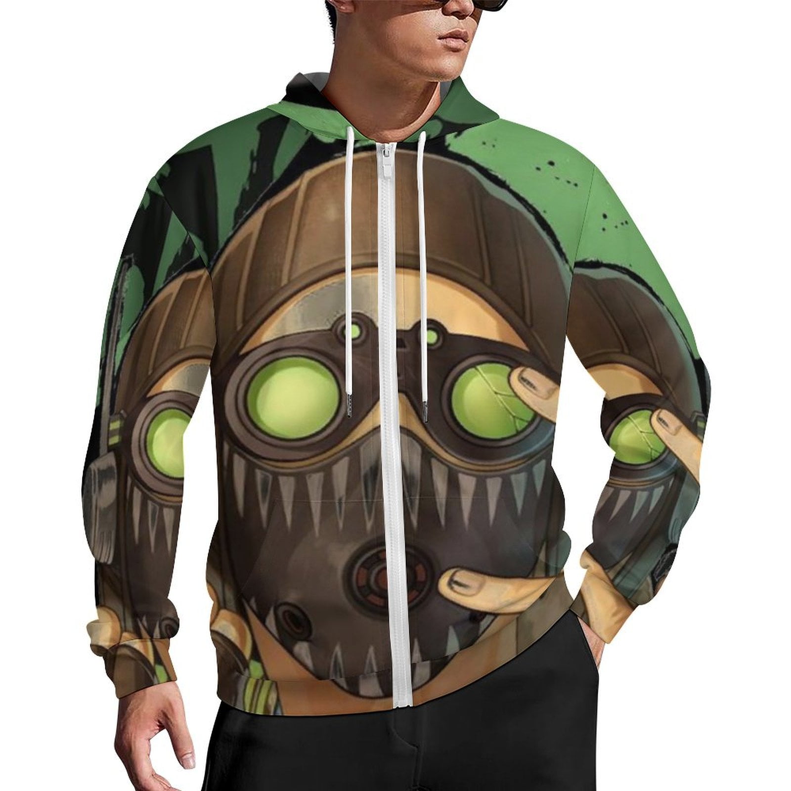Apex Legends Octane Zip Up Hoodies Unisex Realistic 3D Print Sweatshirt ...