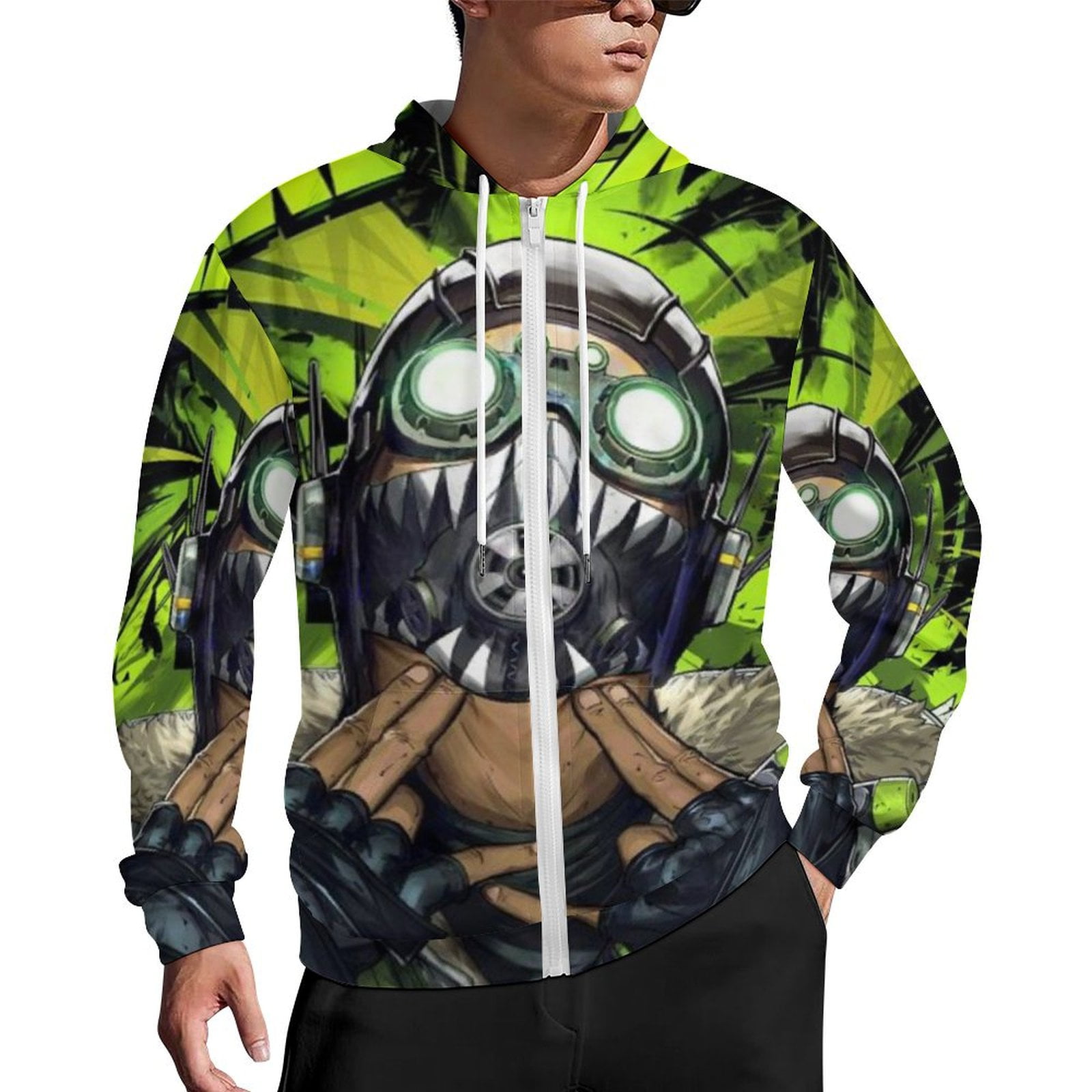 Apex Legends Octane Zip Up Hoodies Unisex Realistic 3D Print Sweatshirt ...
