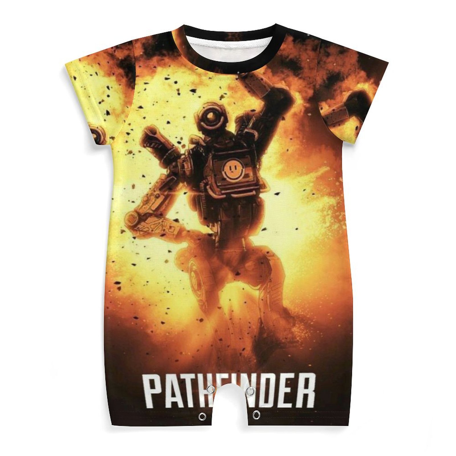 Apex Legends Pathfinder Baby Romper Short Sleeve Bodysuits Soft Rompers ...