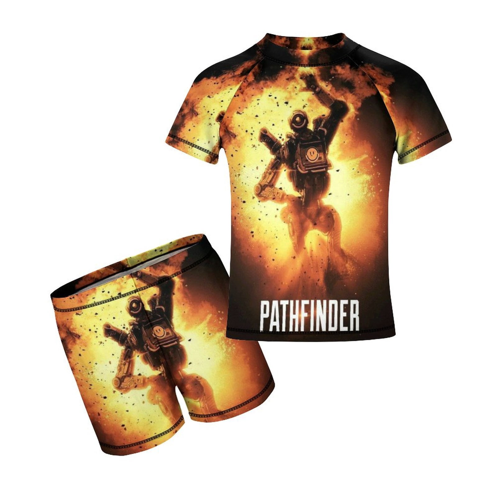 Apex Legends Pathfinder Boys 2-Piece Swimsuit Set Bathing Suit Short ...