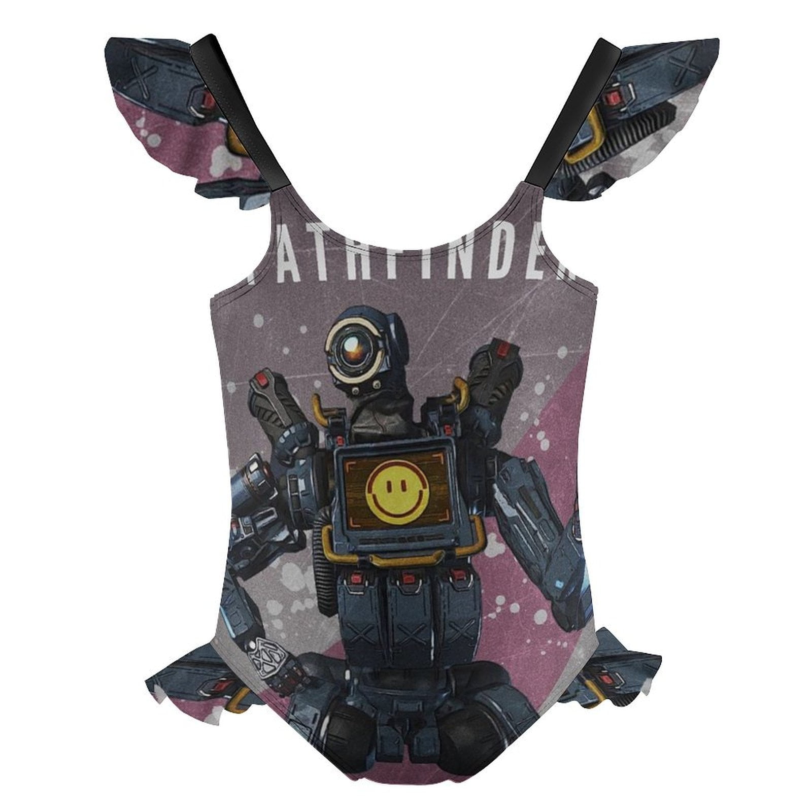 Apex Legends Pathfinder Girls Swimsuit Ruffle One-piece Beachwear Kids ...
