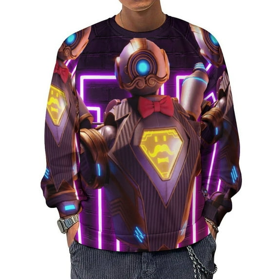 Apex Legends Pathfinder Mens Crew Neck Sweatshirt 3D Printing Fall Clothes Long Sleeves Fashion ...