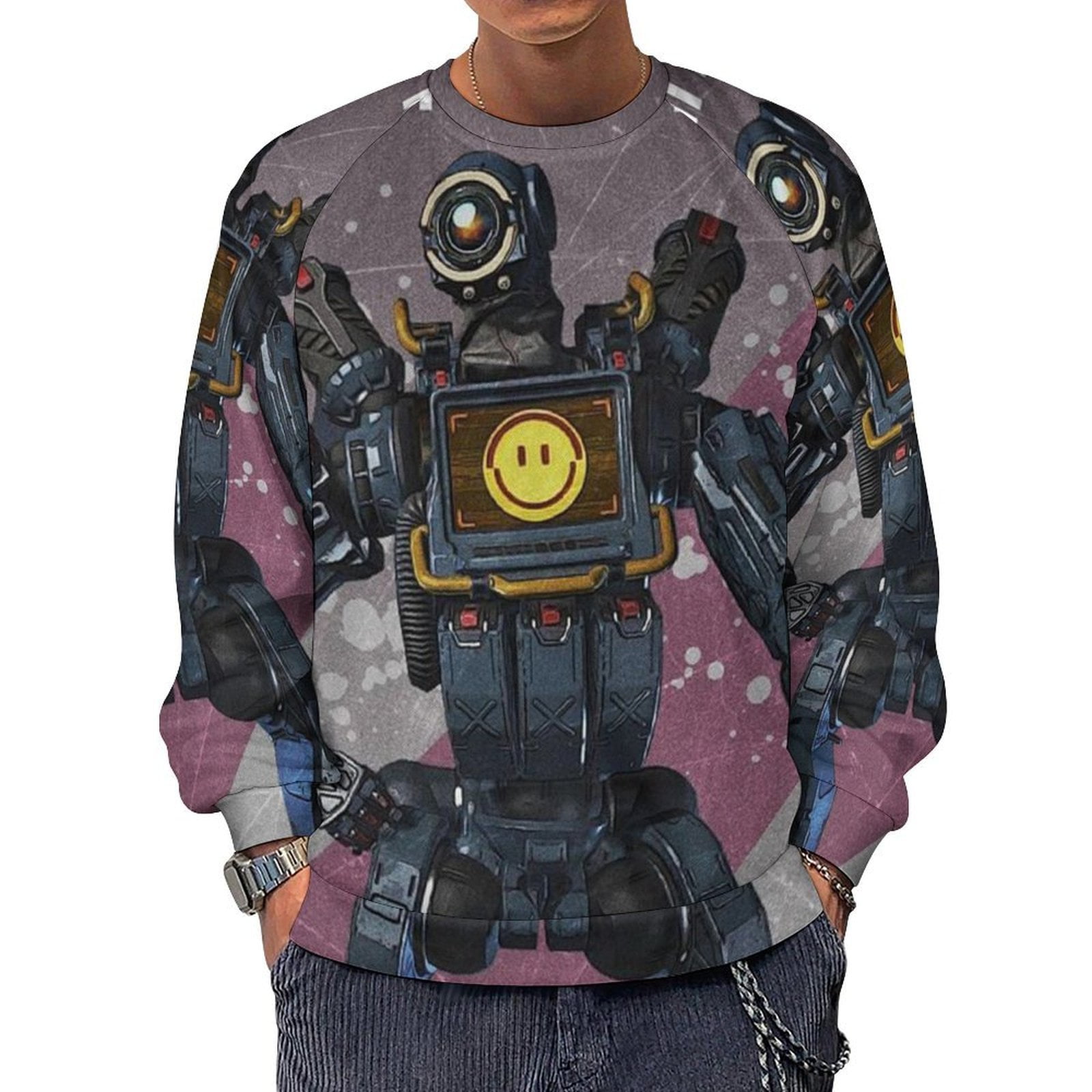 Apex Legends Pathfinder Mens Crew Neck Sweatshirt 3D Printing Fall ...