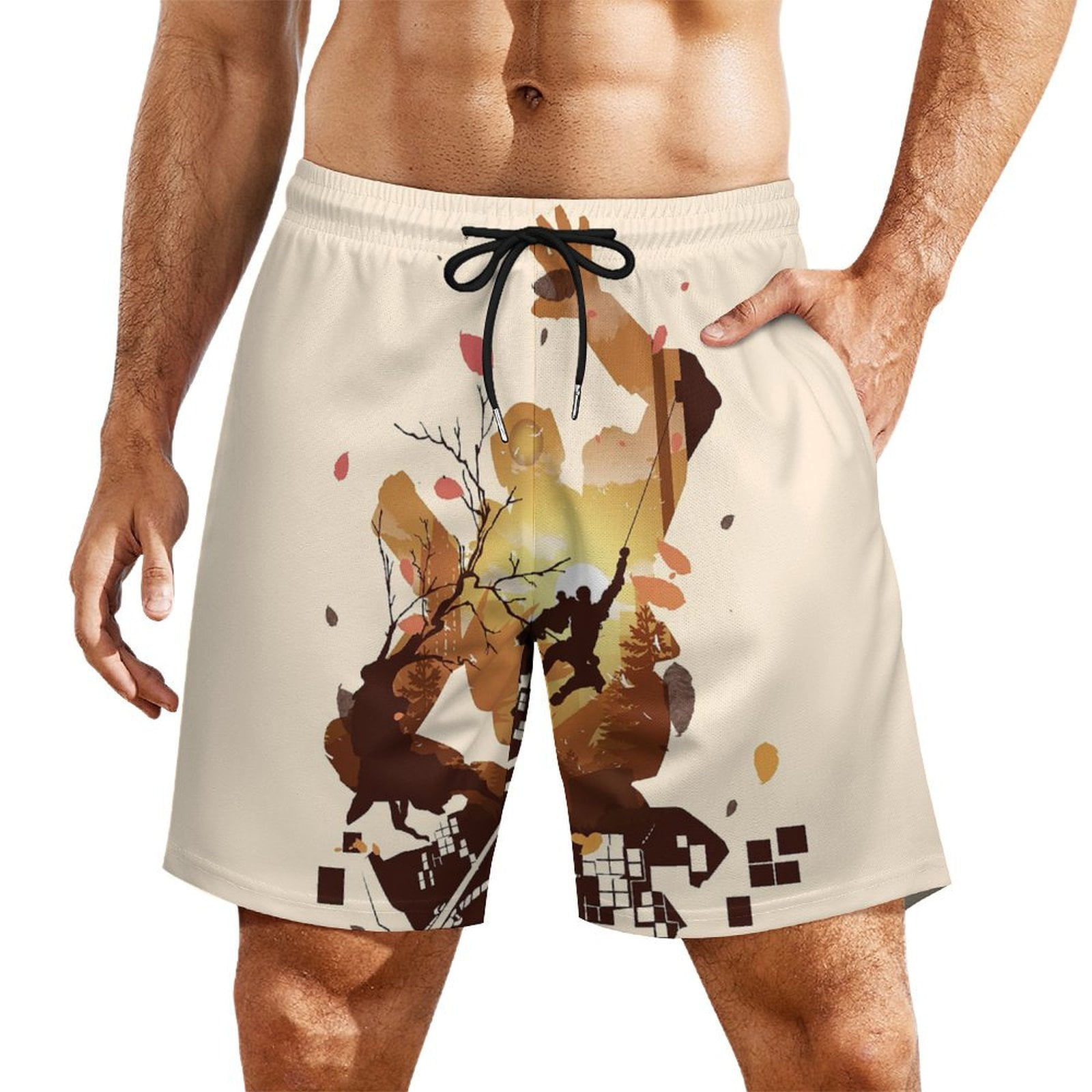 Apex Legends Pathfinder Mens Swim Trunks with Compression Liner Board ...