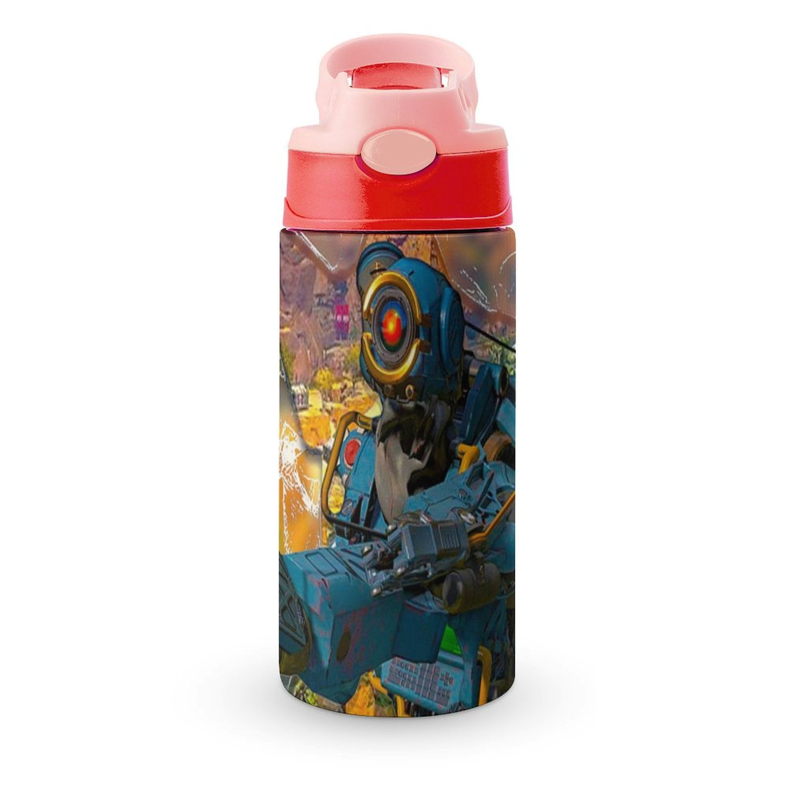 Apex Legends Pathfinder Stainless Steel Water Bottle with Straw ...