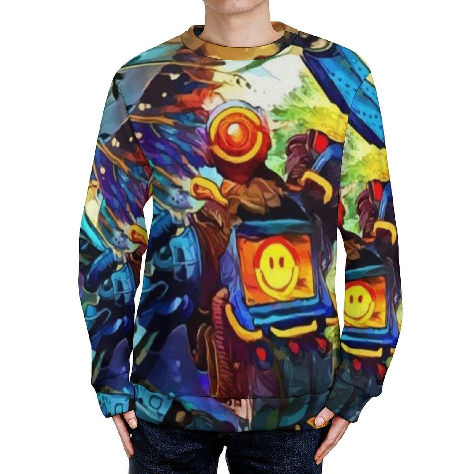 Apex Legends Pathfinder Unisex Sweater Long Sleeve Round Neck Pullover ...