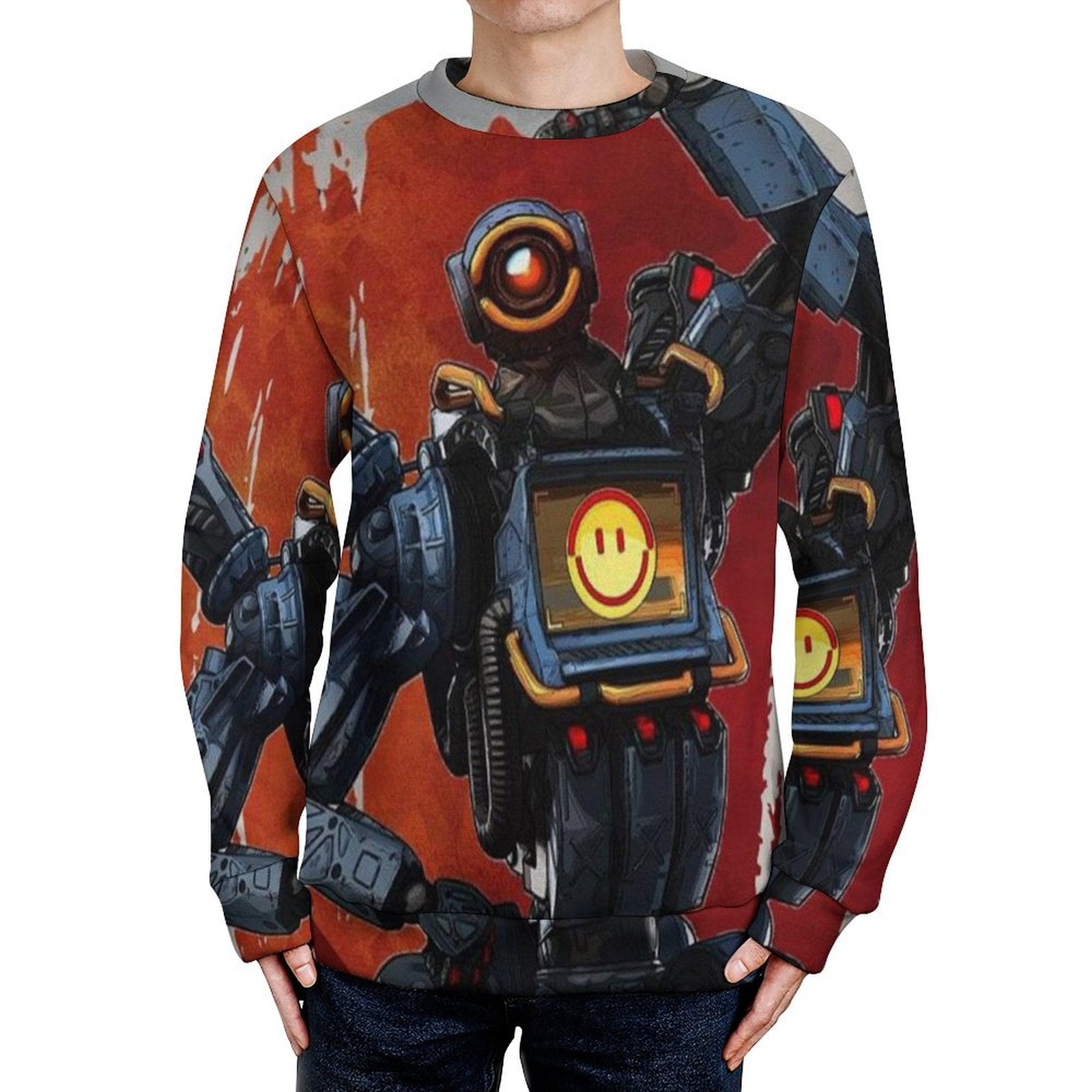 Apex Legends Pathfinder Unisex Sweater Long Sleeve Round Neck Pullover ...