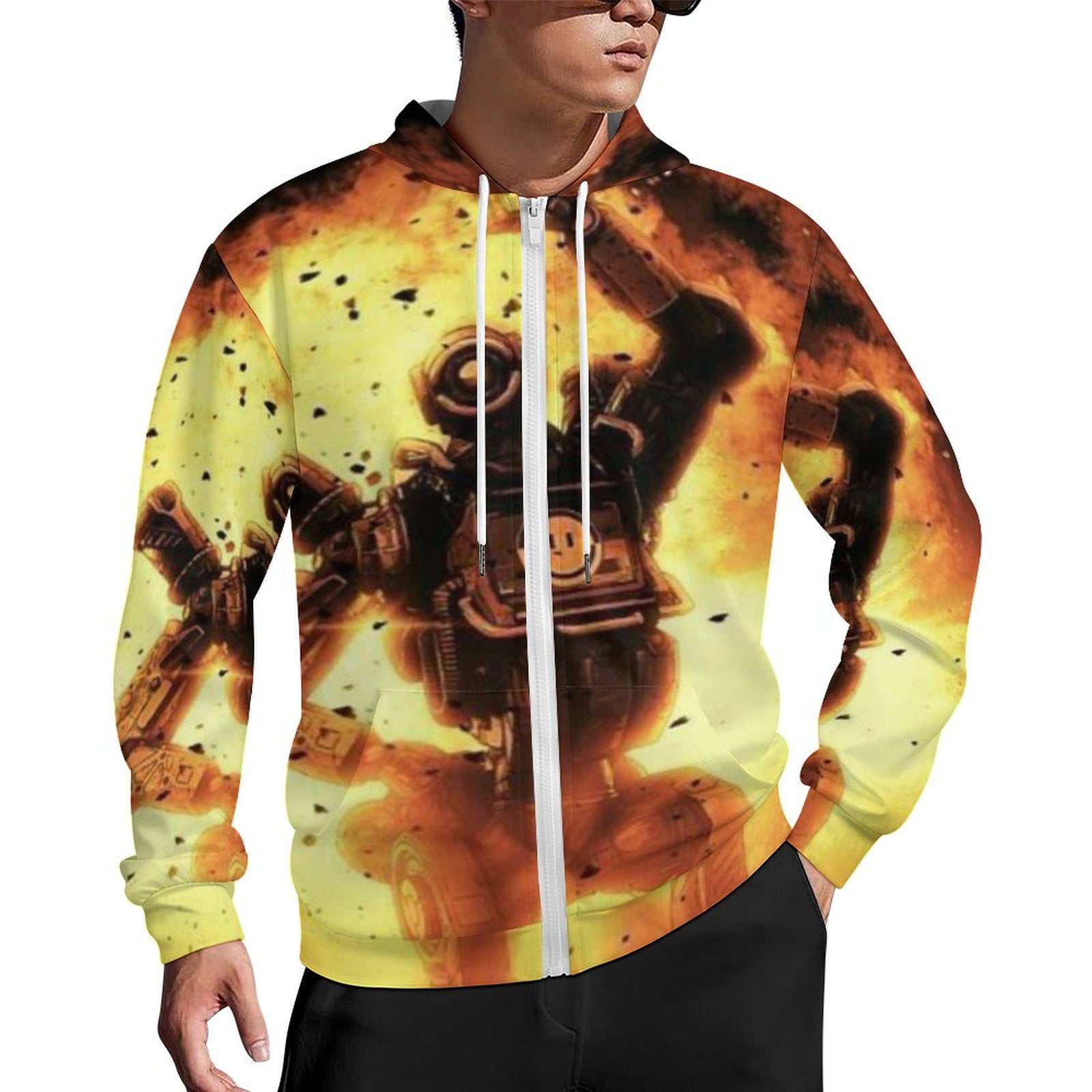 Apex Legends Pathfinder Zip Up Hoodies Unisex Realistic 3D Print ...