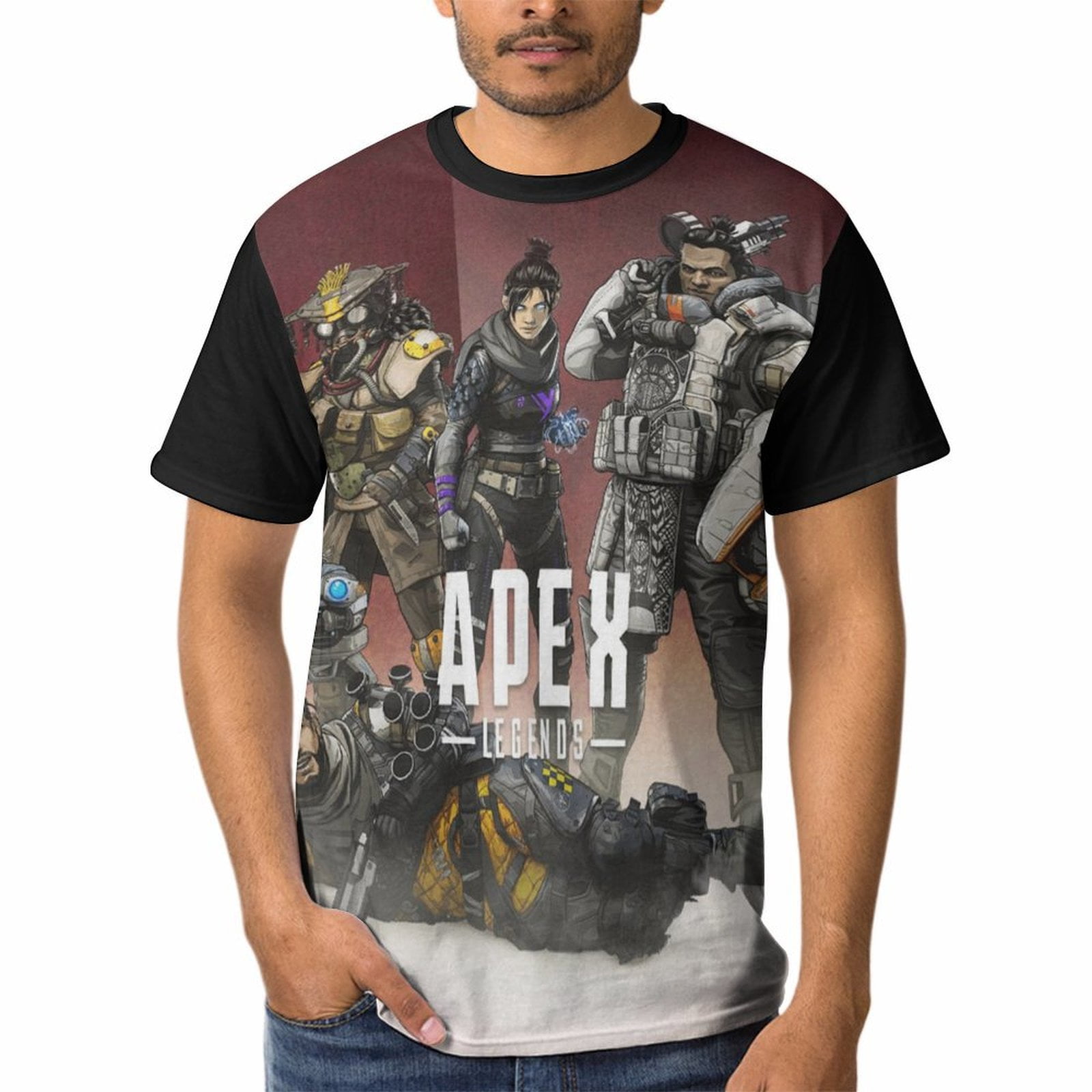 Apex Legends Shirts Men's Short Sleeve Printed T-Shirt Graphic ...