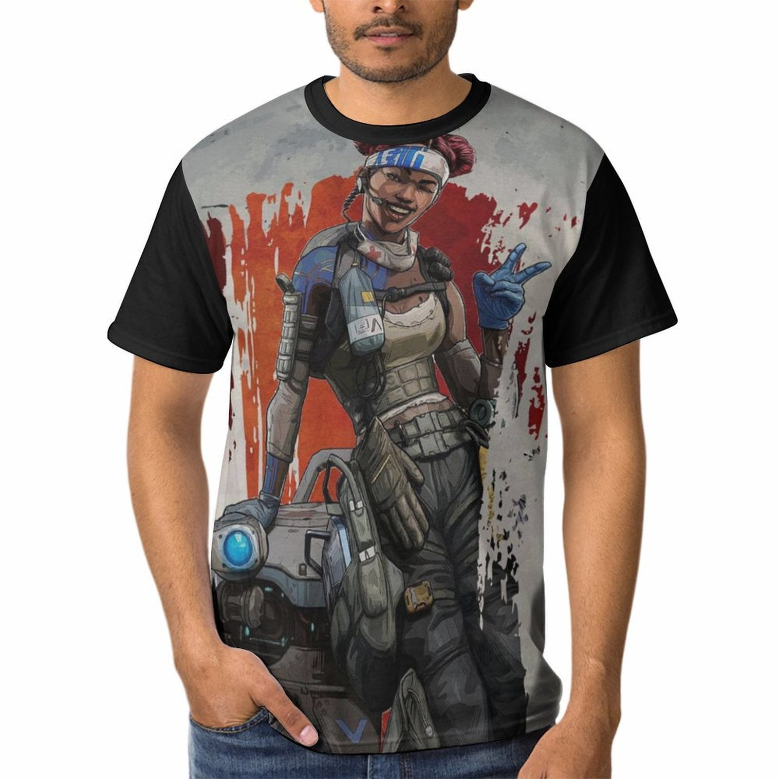 Apex Legends Shirts Men's Short Sleeve Printed T-Shirt Graphic ...
