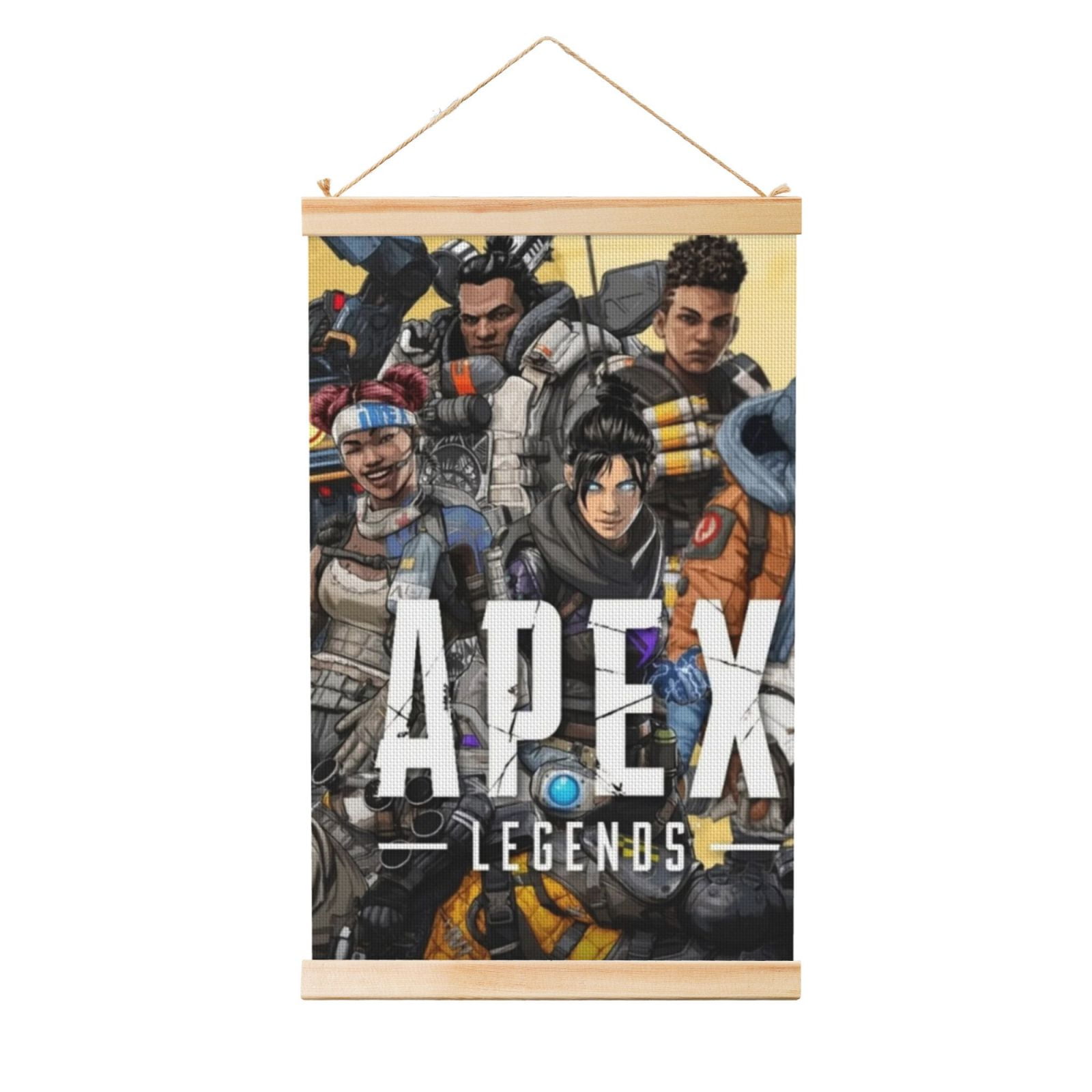 Apex Legends Wooden Shaft Hanging Poster Home Decor Poster Wall Art ...