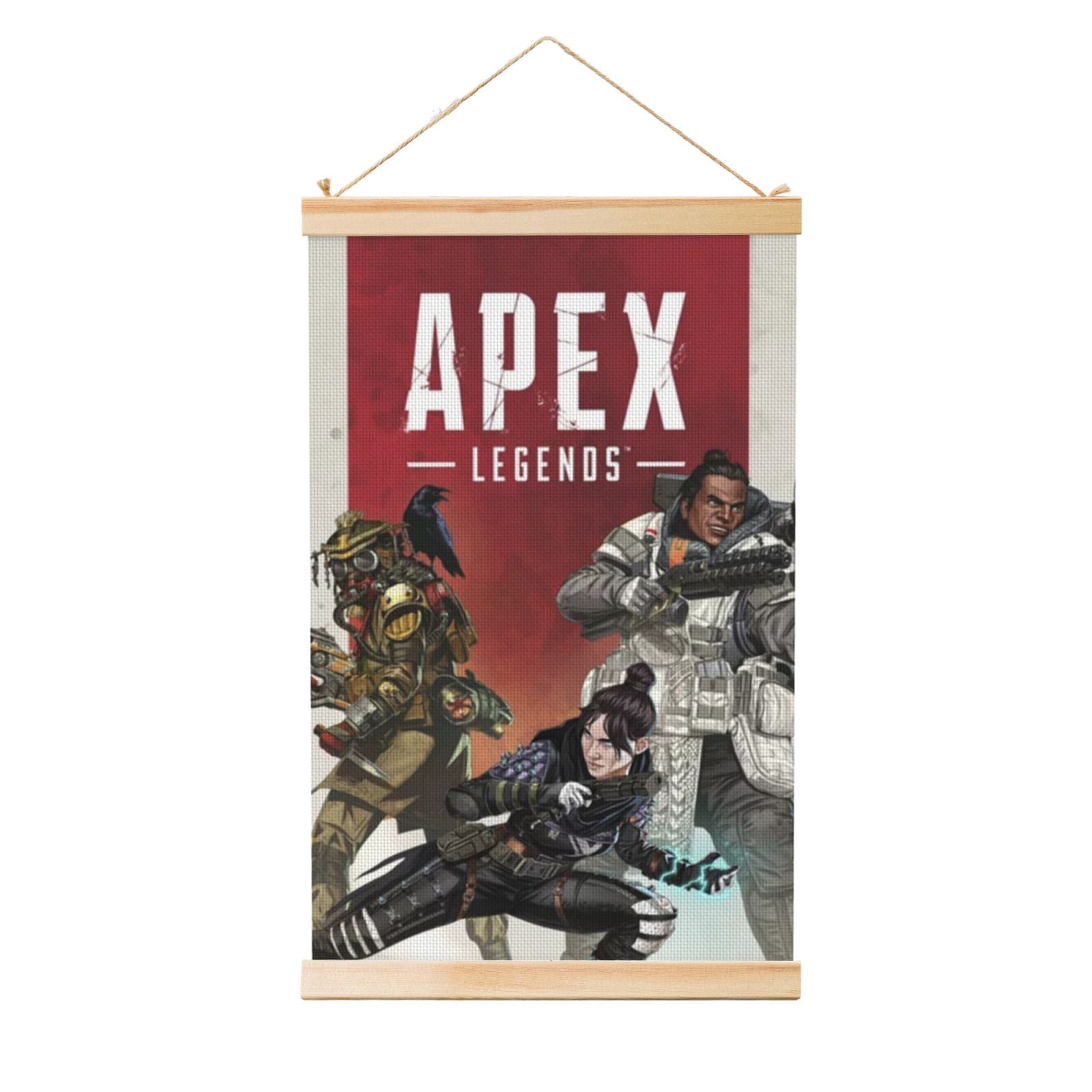 Apex Legends Wooden Shaft Hanging Poster Home Decor Poster Wall Art ...
