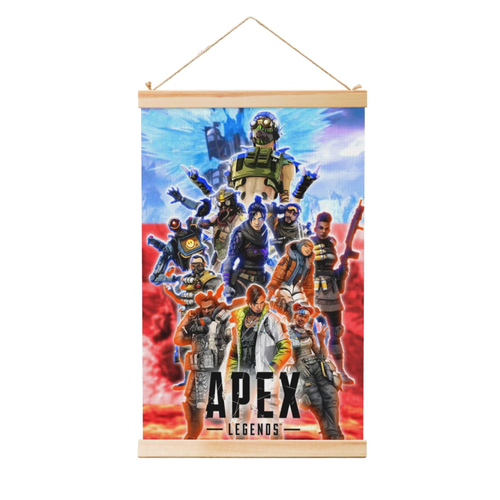 Apex Legends Wooden Shaft Hanging Poster Home Decor Poster Wall Art ...