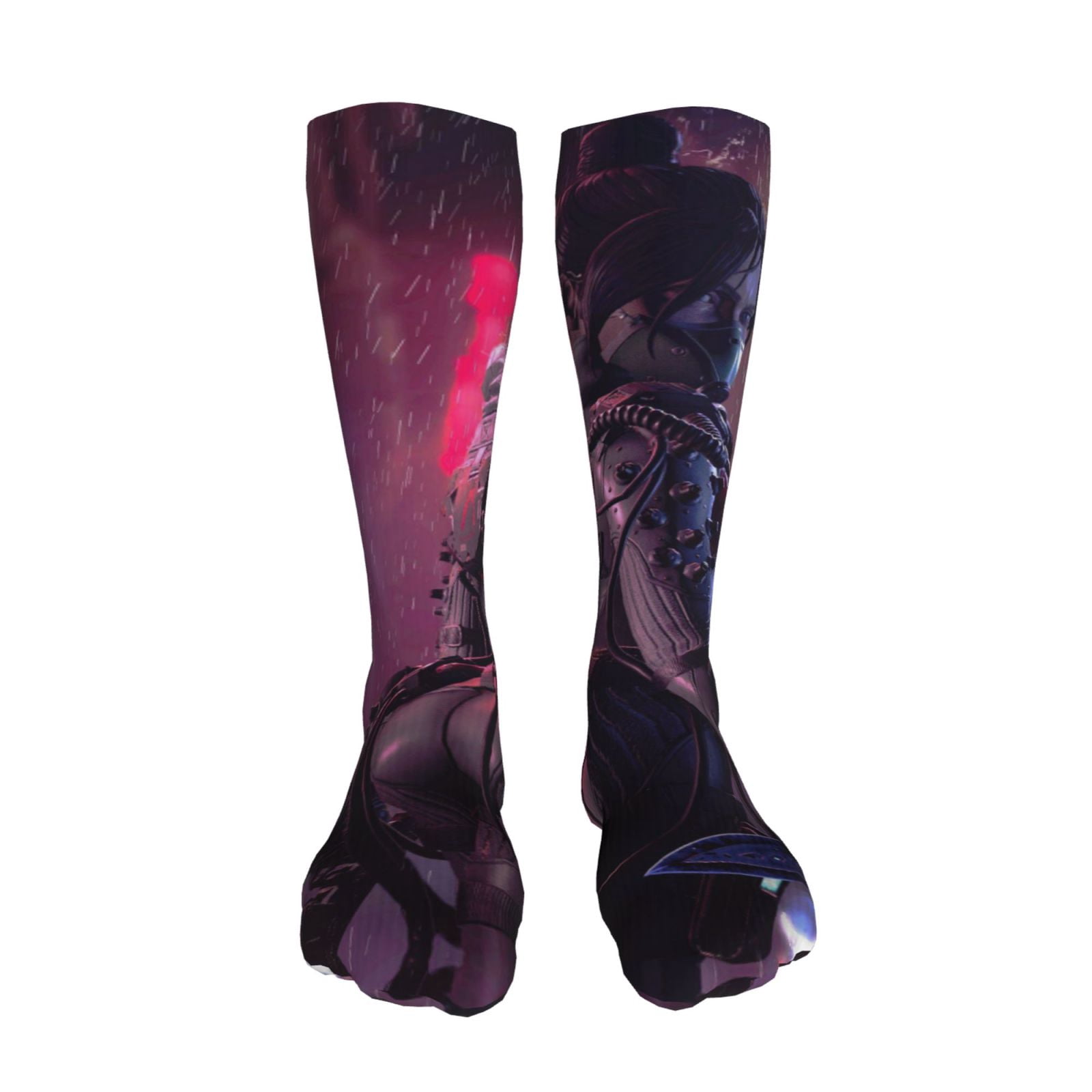 Apex Legends Wraith Long Leg Socks Crew Socks Sports Casual Cushion ...