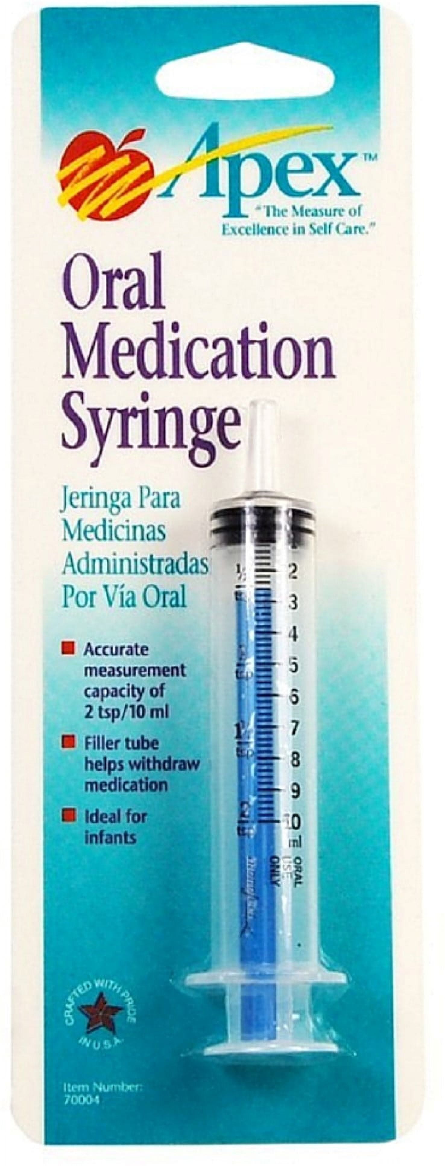 Apex Oral Medication Syringe 1 ea (Pack of 3) - Walmart.com