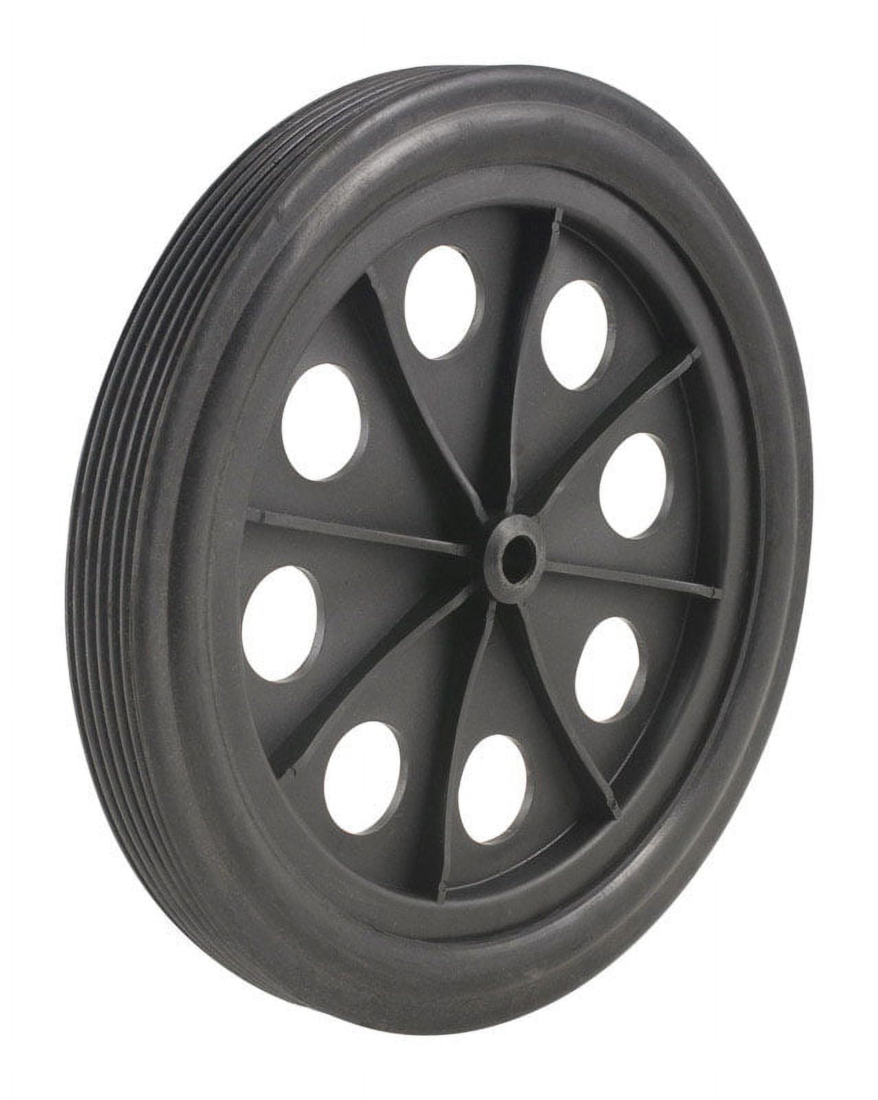 Apex SC9014-P03 Plastic Hub Shopping Cart Rubber Wheel 10 H x 1 W x 10 ...