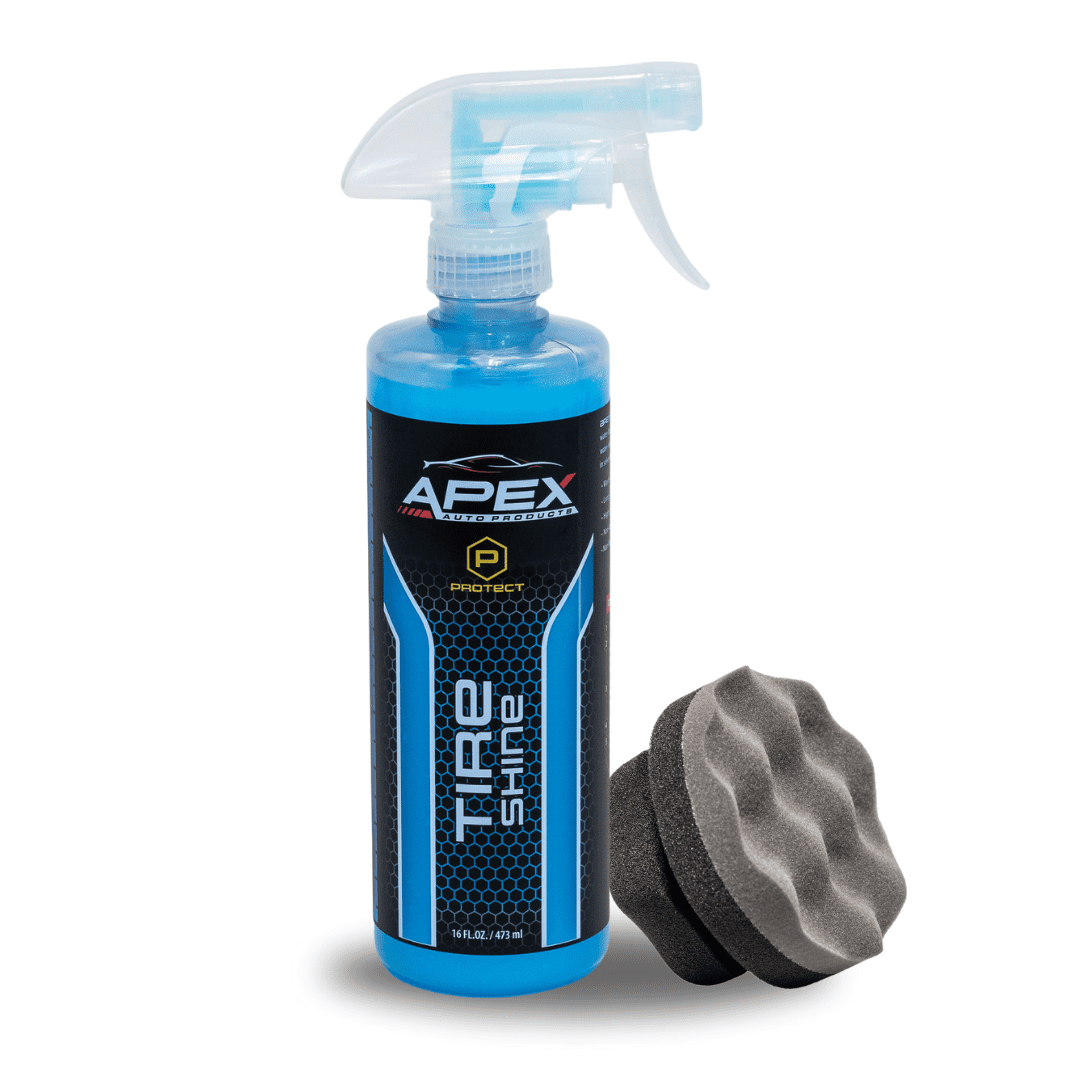 Apex Tire Shine & Tire Shine Applicator Kit, 16 oz - USA Made -Ultra ...