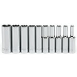 Apex Tool Group 10 Pc 1/4" Drive 6 Point Deep Socket Set, SAE, EA (192 ...