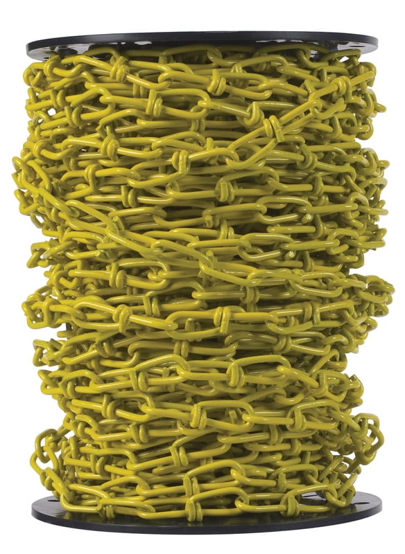 Campbell No. 2/0 Double Loop Carbon Steel Chain 9/64 in. D X 125 ft. L ...