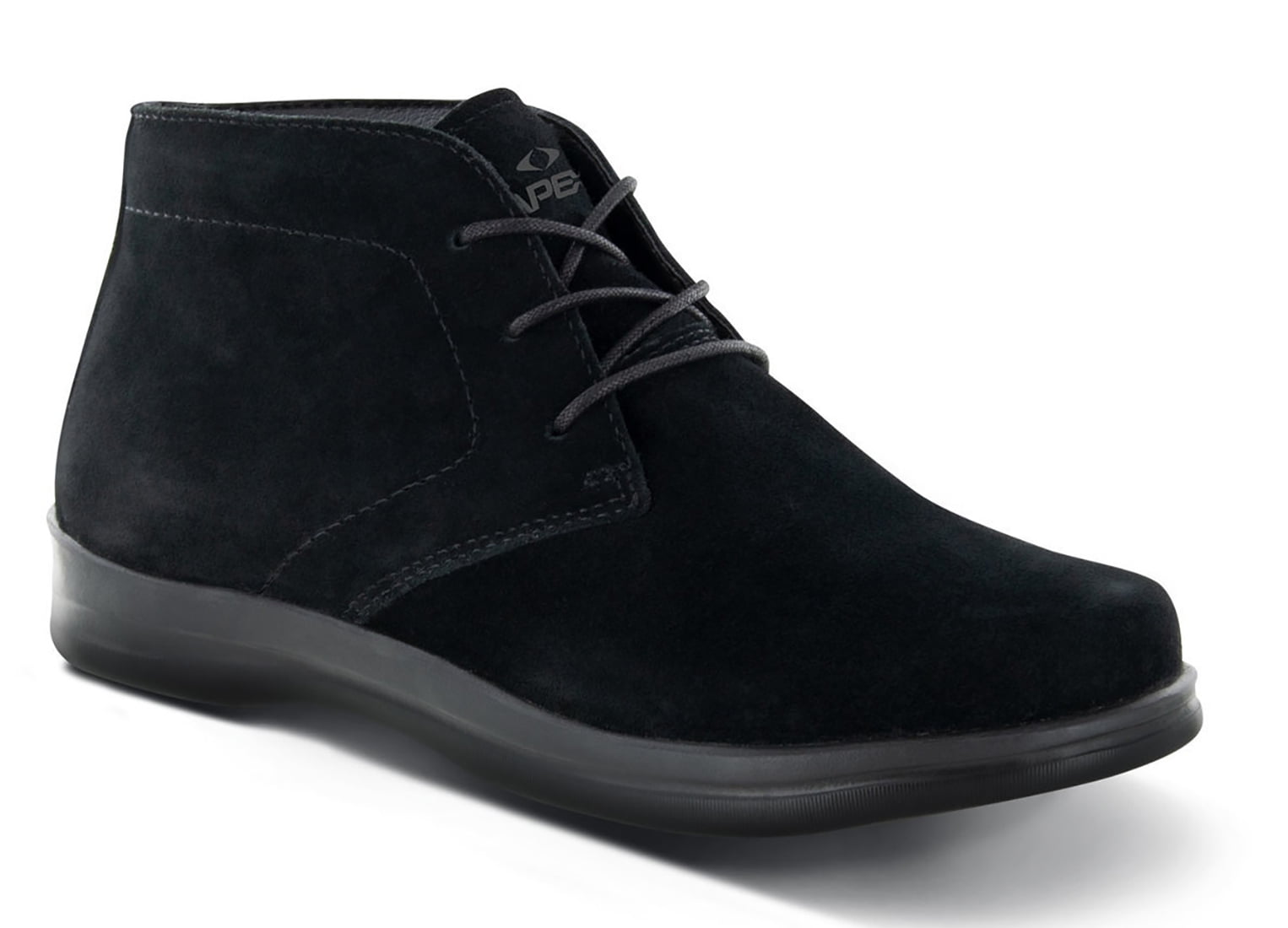 Apex A500w Paige Suede Lace-up Women's Ankle Boot In Black - Walmart.com