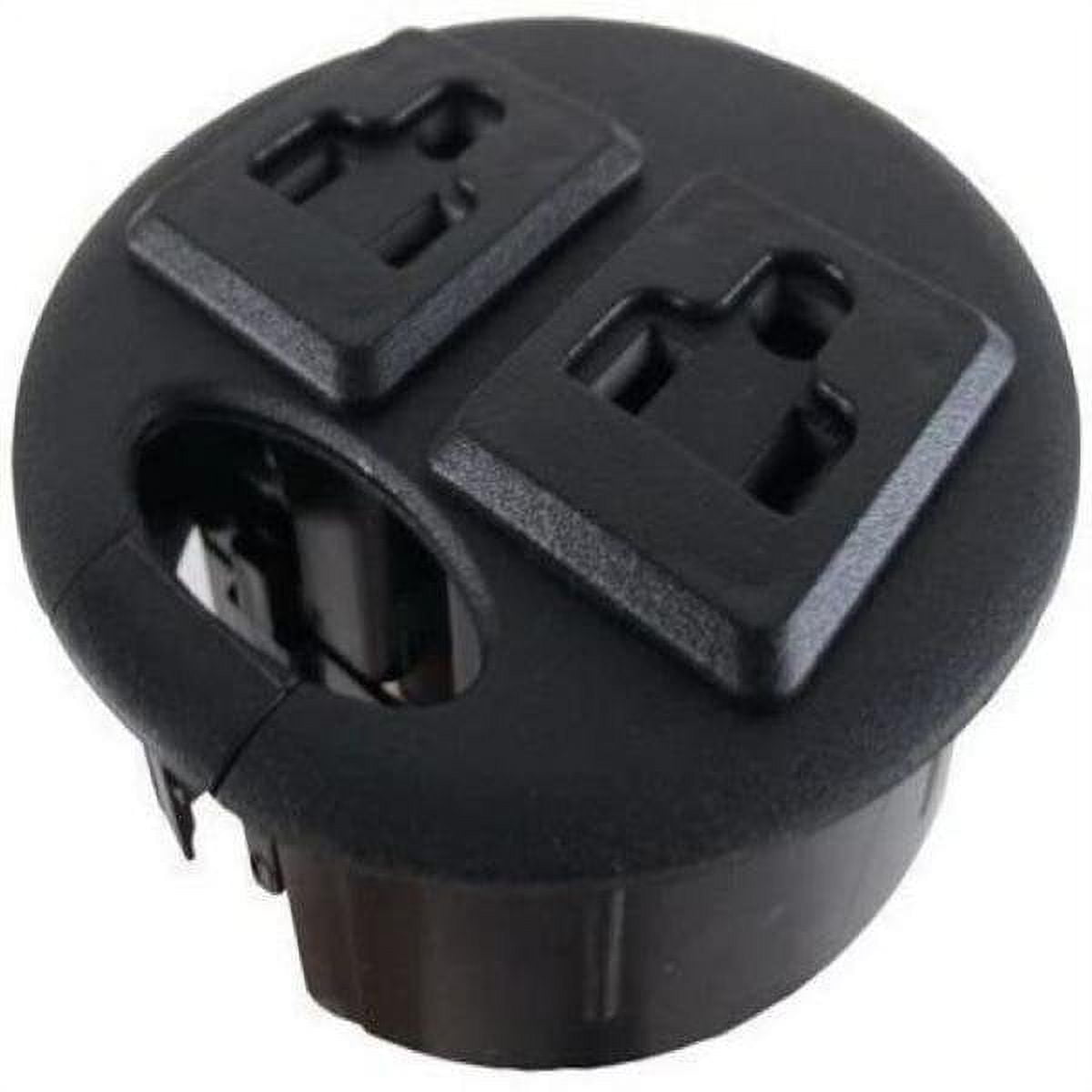 ApexDesk UL Certified 2-Outlet Power Grommet with 6 Foot Cord, 3.15-in ...