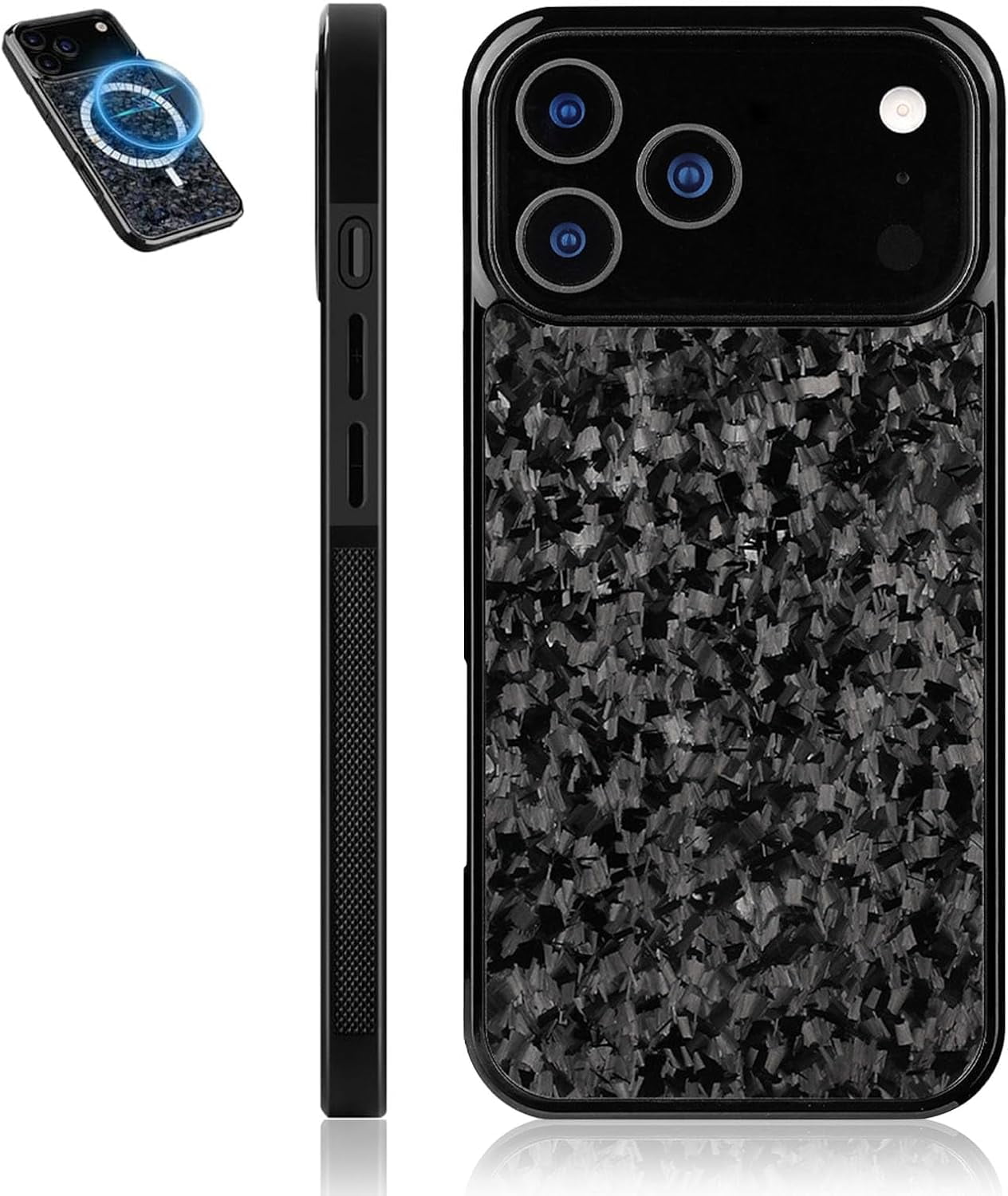 Apexcarbon Forged Carbon Fiber Phone Case for iPhone 17 Pro Max, All ...