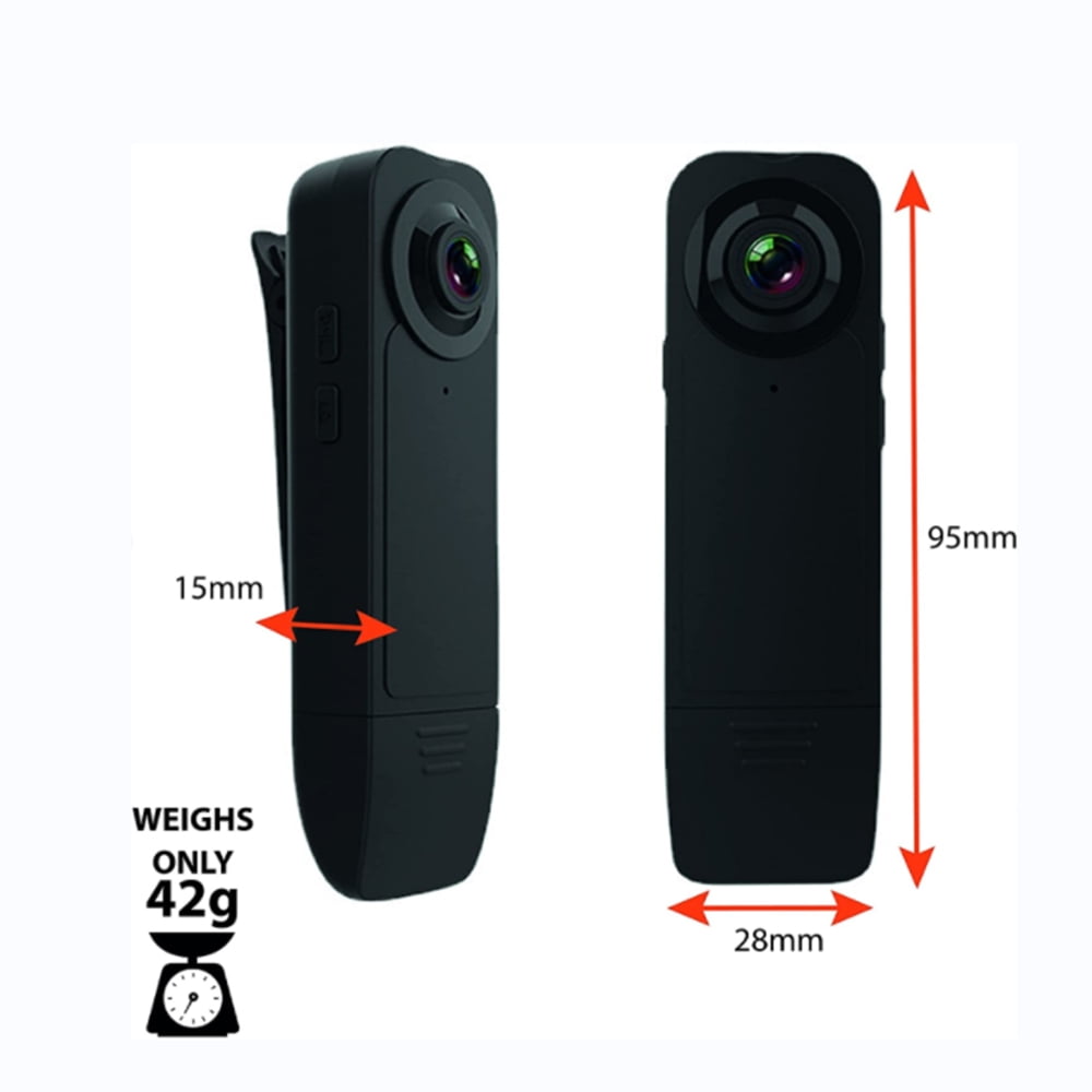 Apexeon 1080P Body Camera with Audio Clip-on Video Recorder, Webcam ...