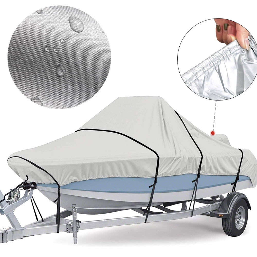 Apexeon Boat Cover， Heavy Duty Protection for V-HULL TRI-HULL and Bass ...